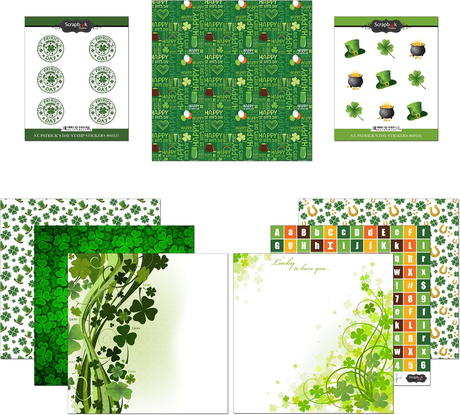 Amazon.com: Scrapbook Customs Themed Paper and Stickers Scrapbook Kit ...
