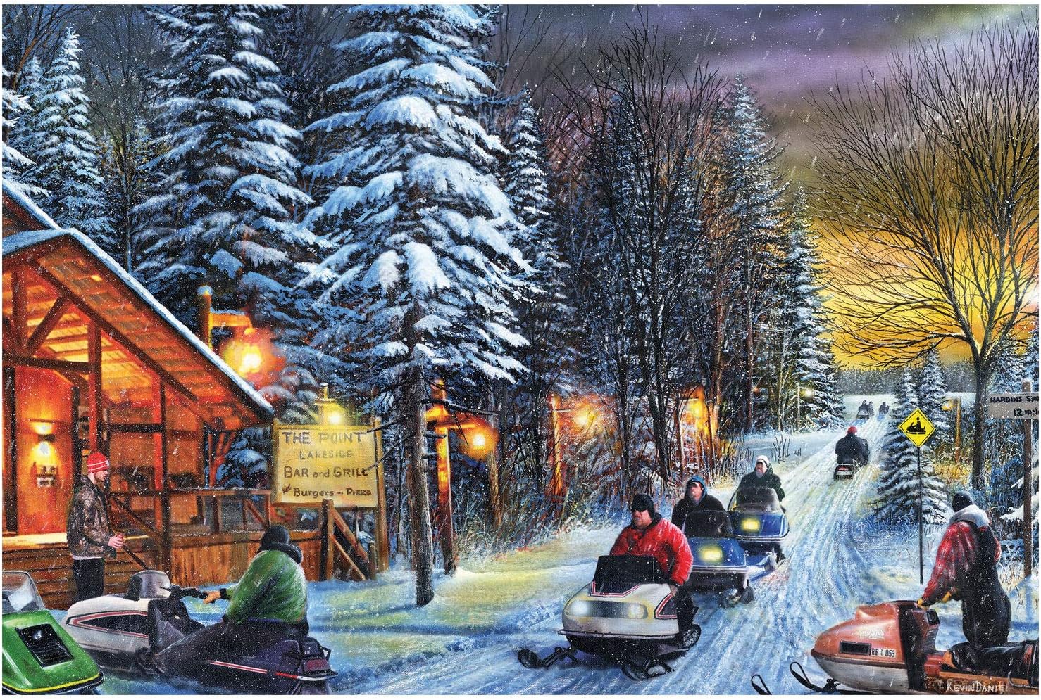 Amazon.com: Snowmobile Race Poster Metal Tin Sign, Everything Will Kill ...