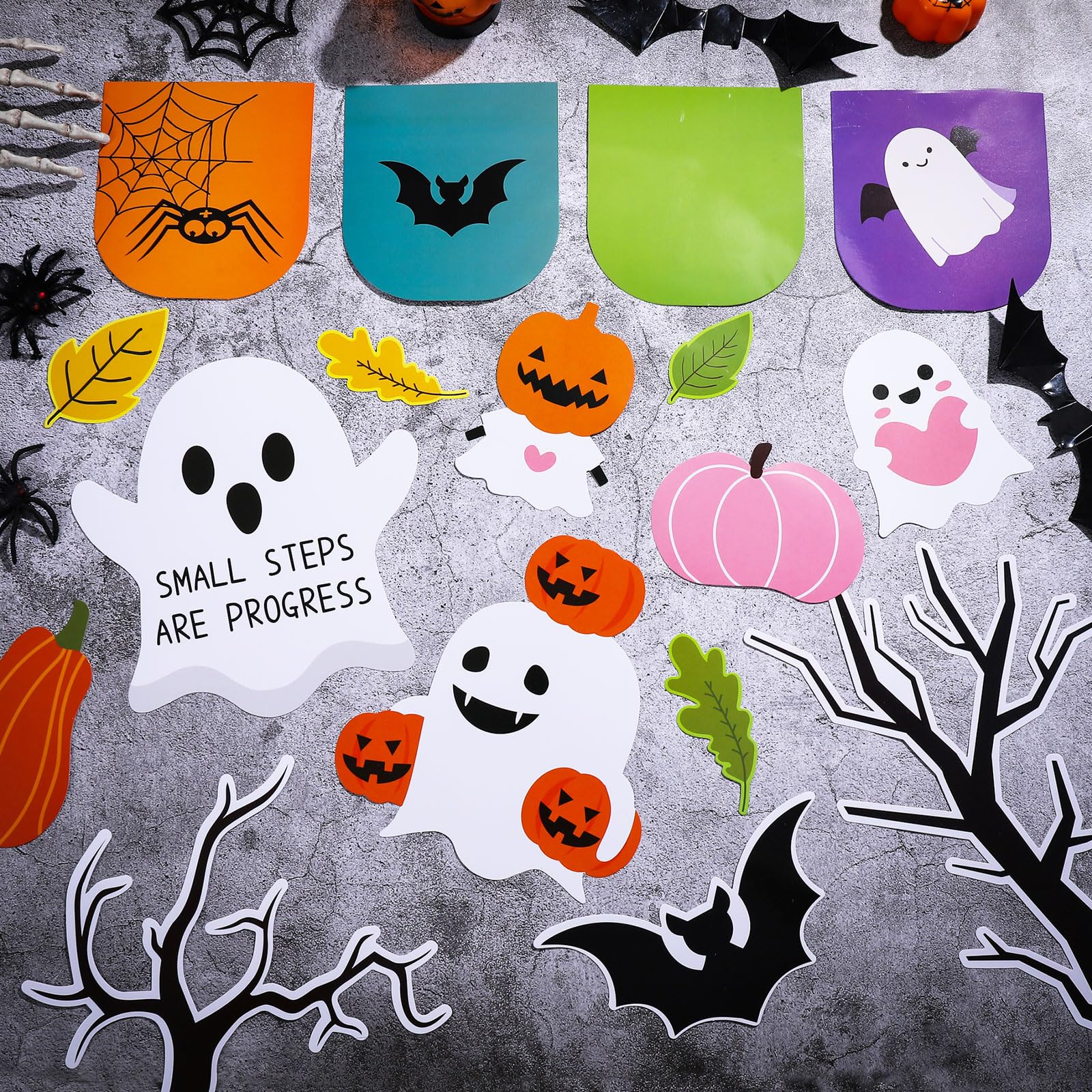 Snapklik.com : TaoBary 72 Pcs Halloween Bulletin Board 3D Decorations ...