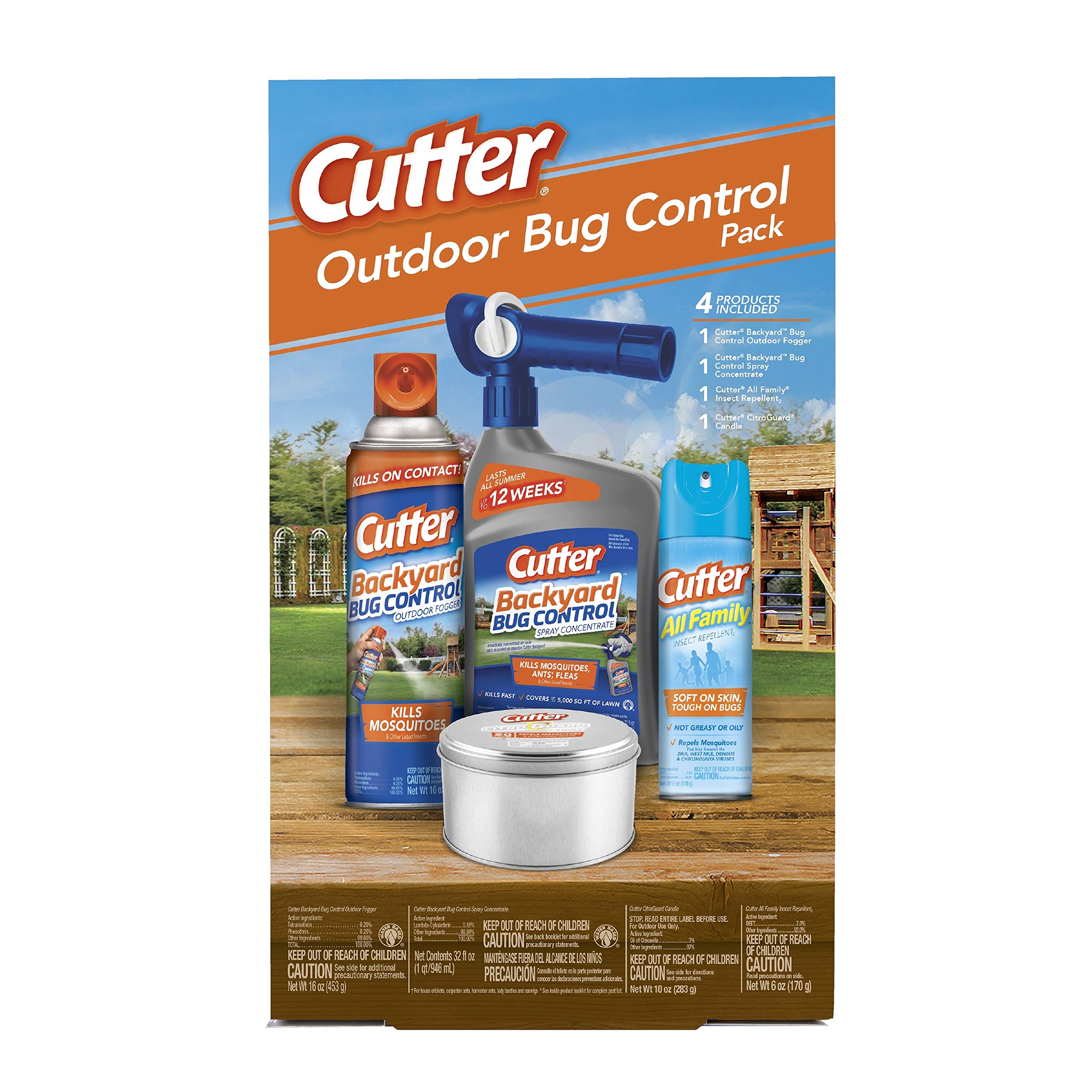 Amazon.com: Cutter Outdoor Bug Control Pack, Complete Backyard Bug ...