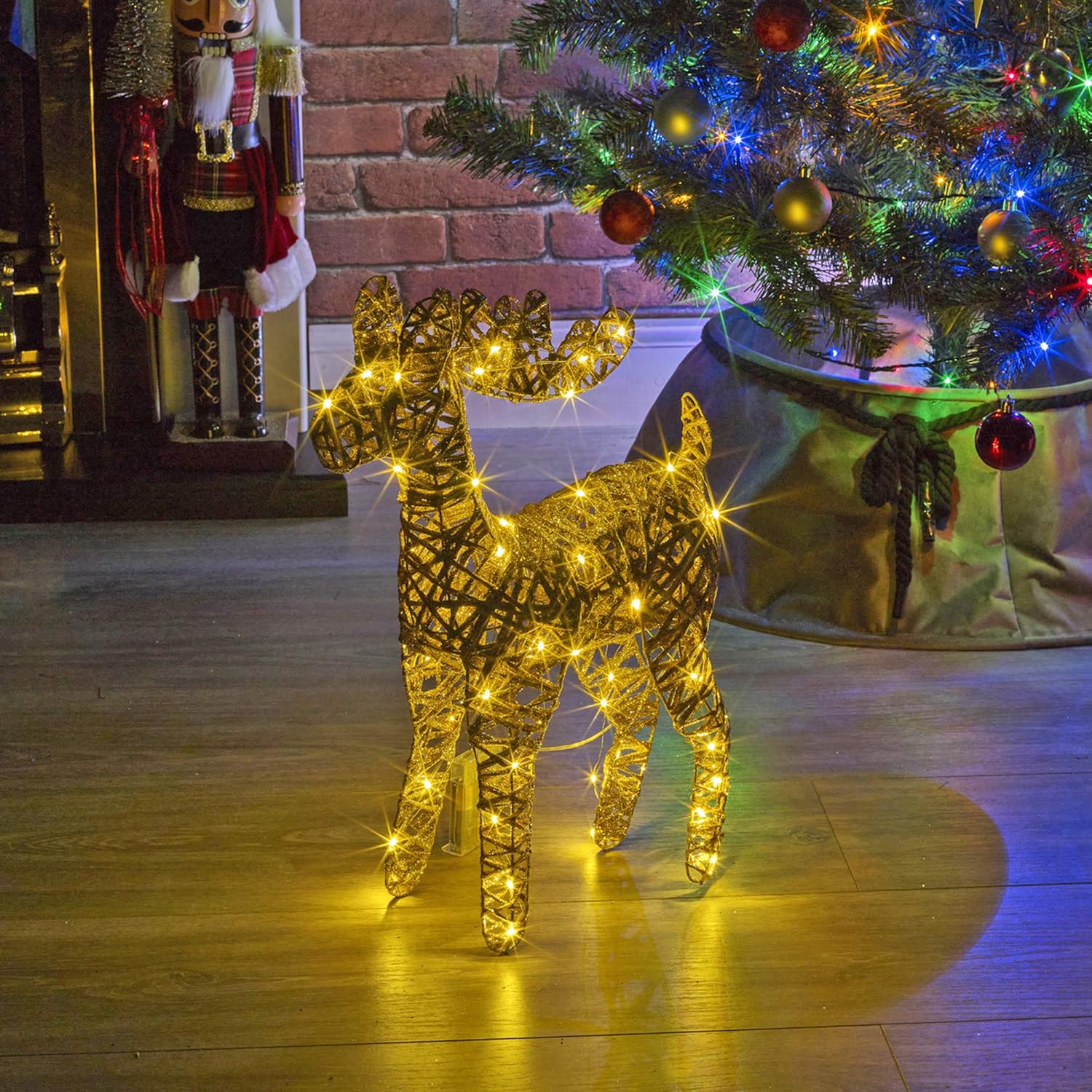 Light Up LED Reindeer Stags, 45cm Illuminated Christmas Decoration ...