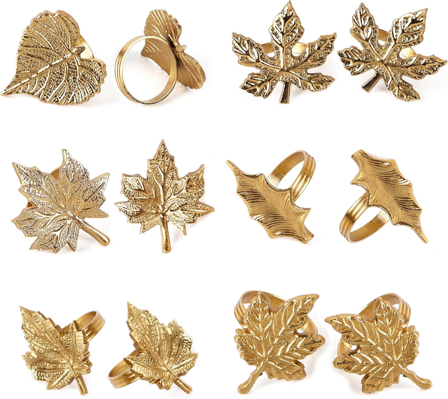 Amazon.com: Napkin Ring Holders, Napkin Rings, Napkin Rings Set of 12 ...