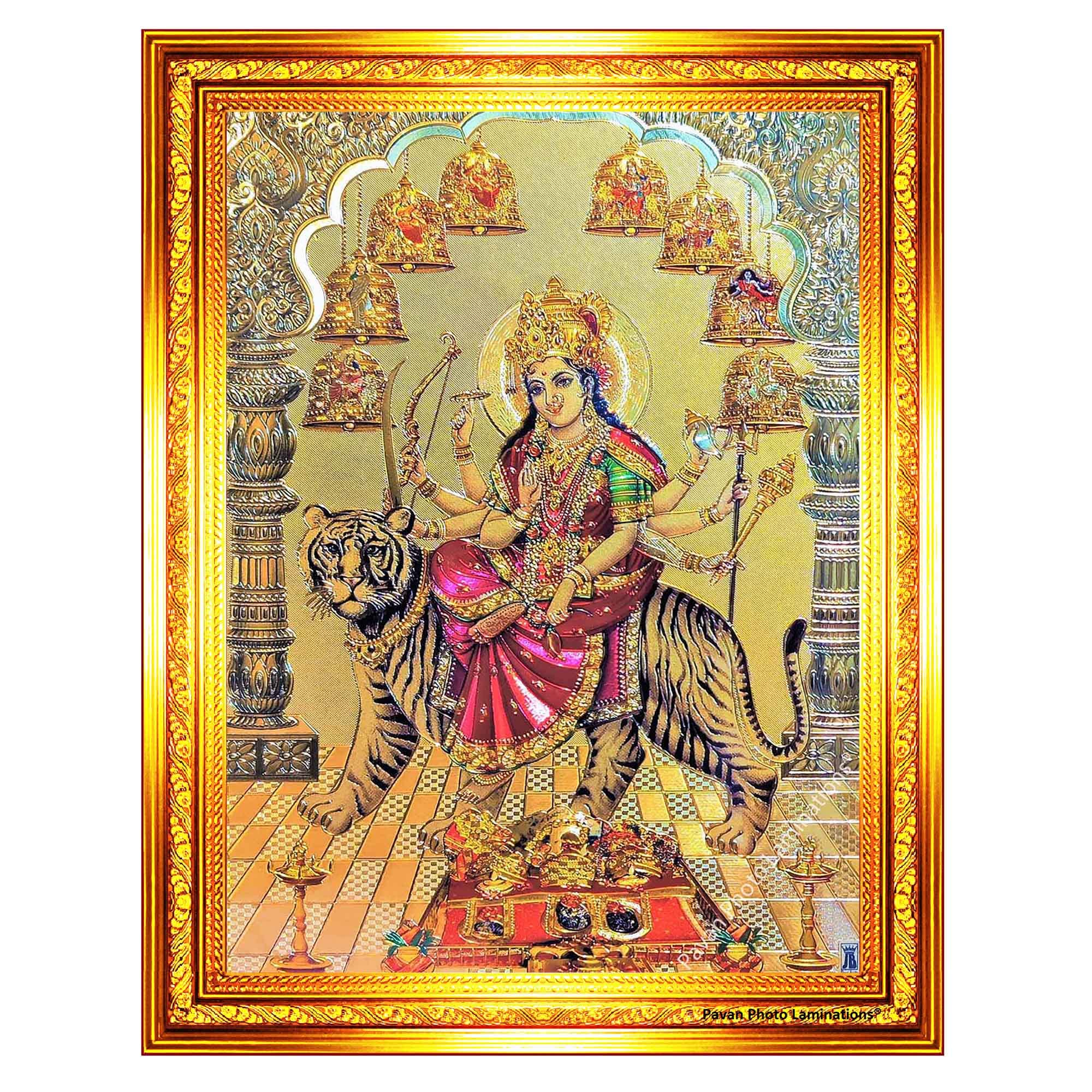 Buy Pavan Photo Laminations Durga Maa Mata Goddess Nav Navadurga ...