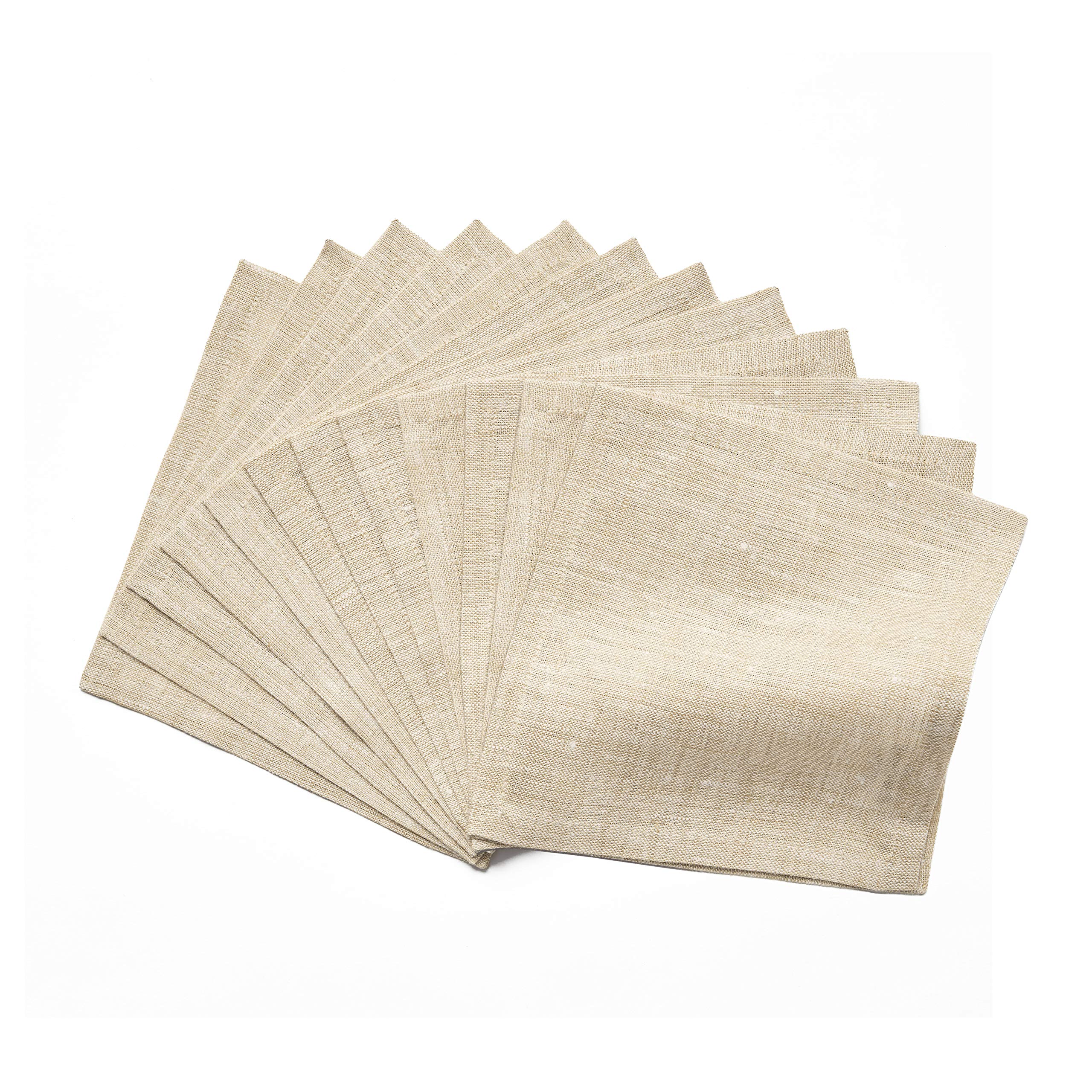 Amazon.com: Solino Home Linen Cocktail Napkins 6 x 6 Inch – 100% Pure ...