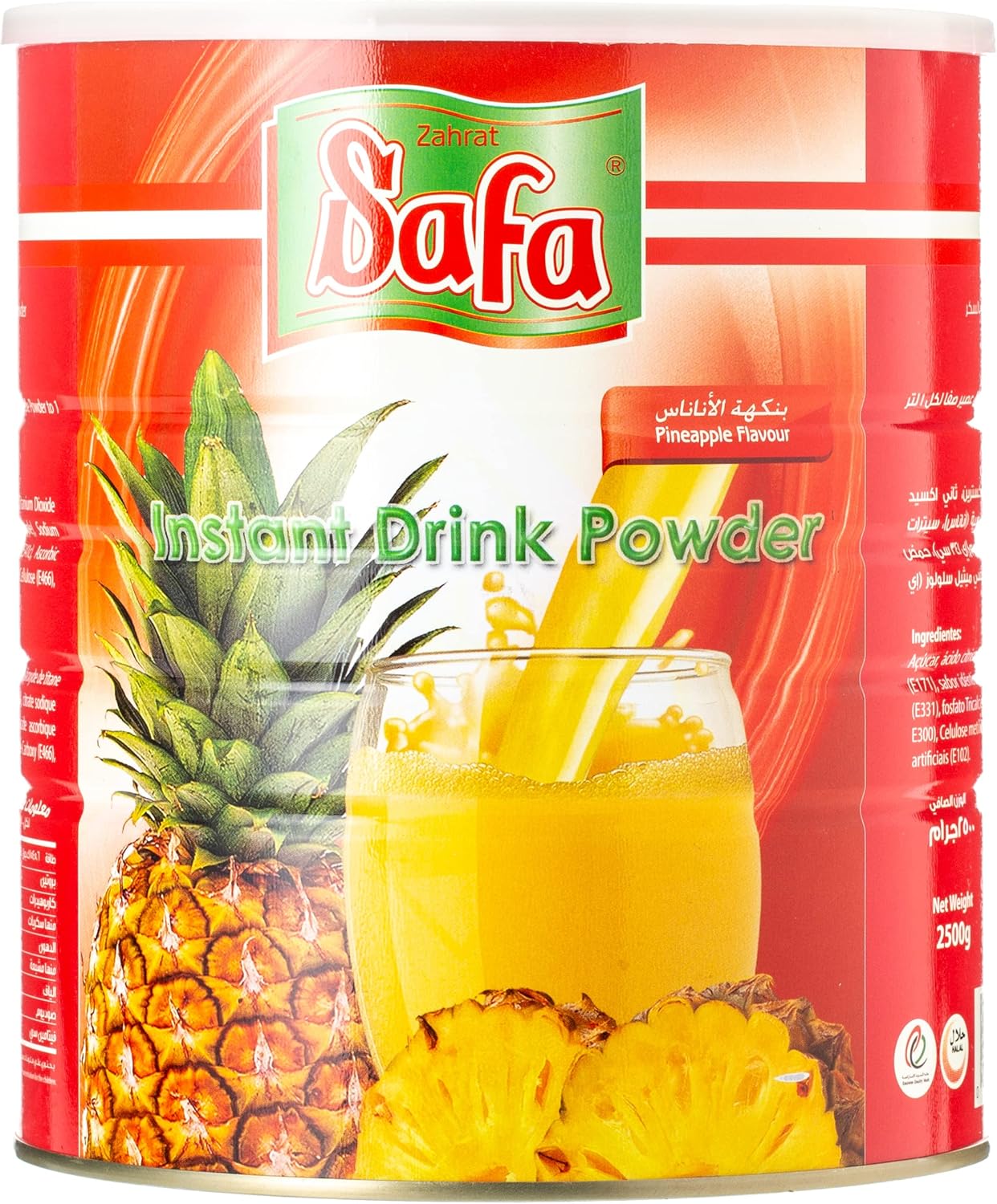 Safa Pineapple Instant Drink Powder Tin, 2.5 kg: Buy Online at Best ...