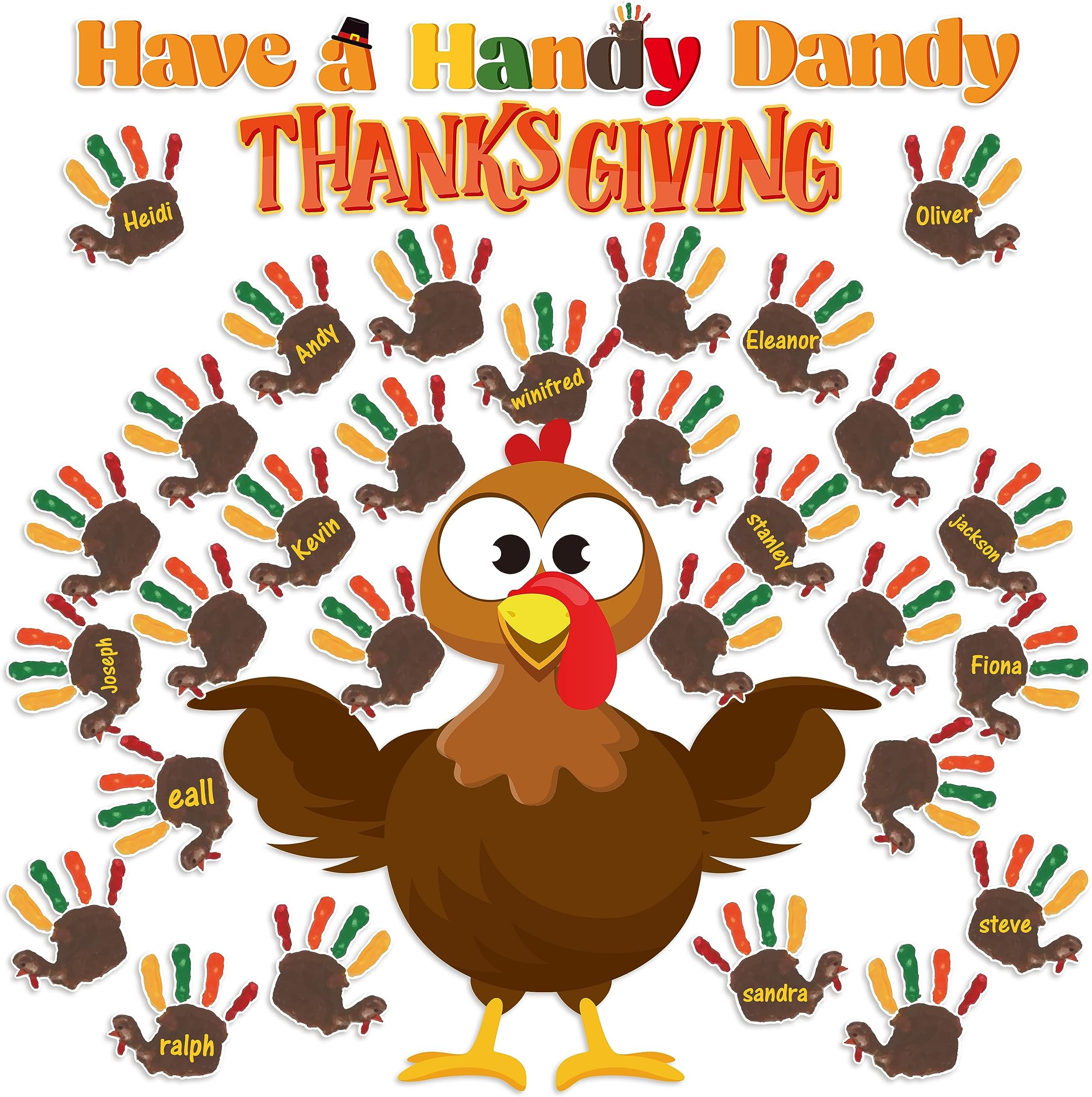Amazon.com: AnyDesign 78Pcs Thanksgiving Fall Football Cutouts Kick Off ...