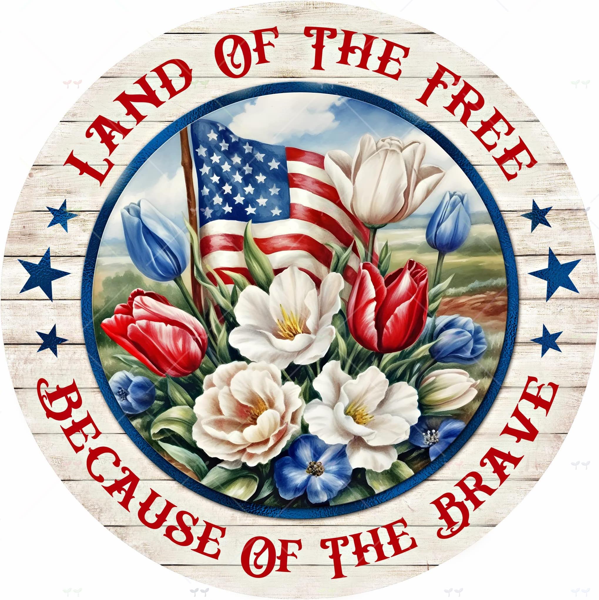 Amazon.com: Round Metal Tin Sign Rustic Wall Decor Wall Plaque Round ...