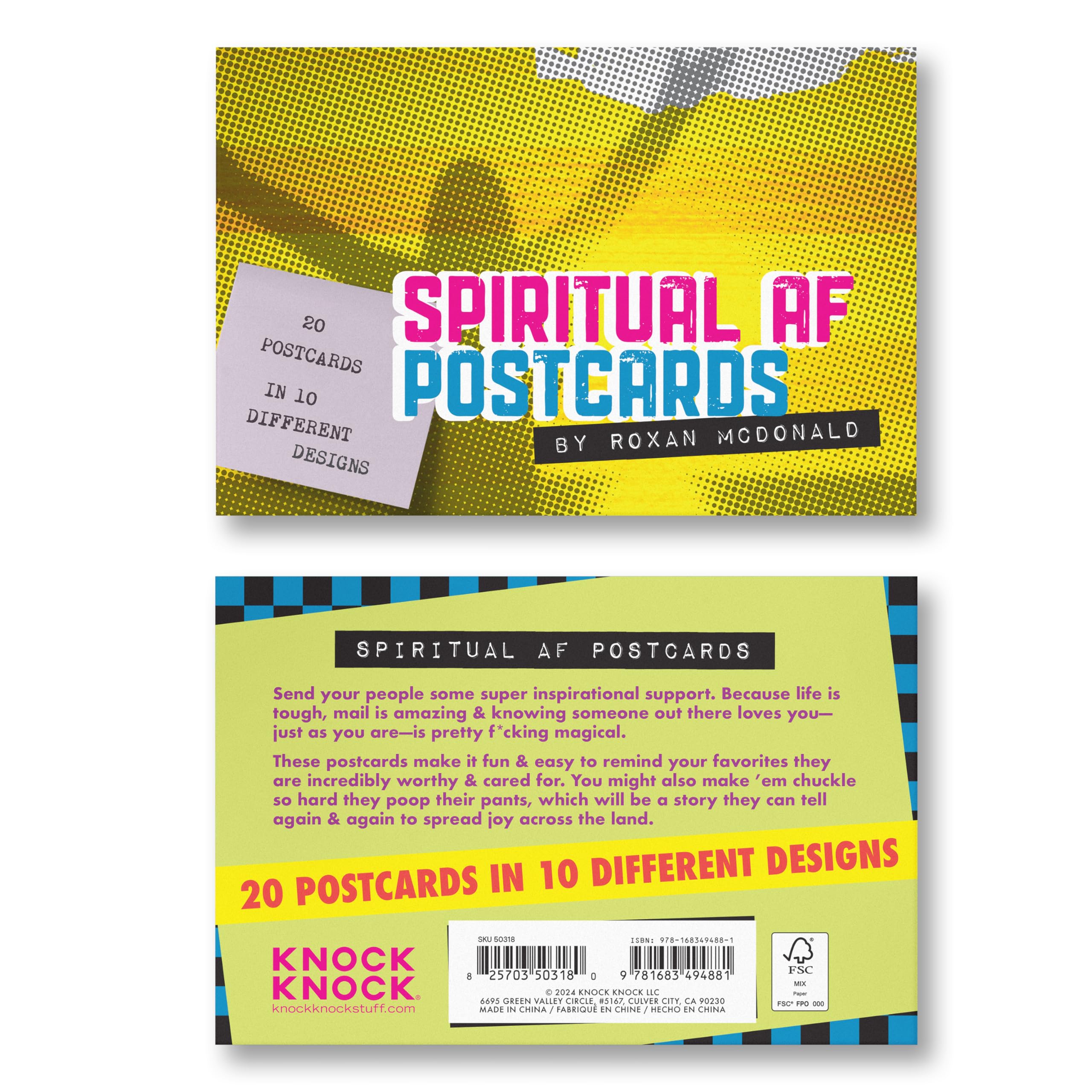 Knock Knock Tarjetas Postales Espirituales AF De Roxan McDonald, 20