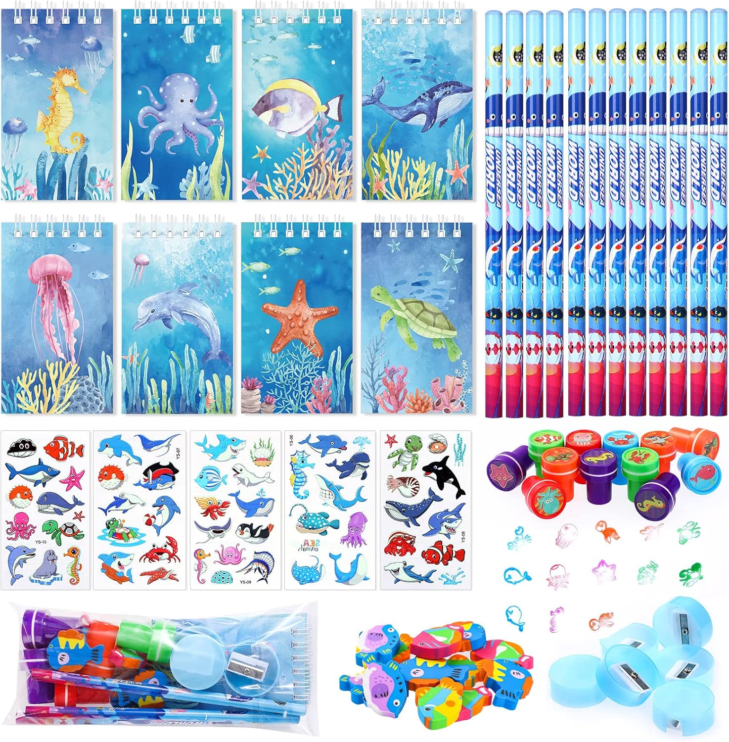 Amazon.com: 84 Pcs Under the Sea Party Favors for Kids Ocean Sea ...