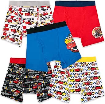 Amazon.com: Disney Pixar Cars - Ropa interior 100% algodón para niños ...