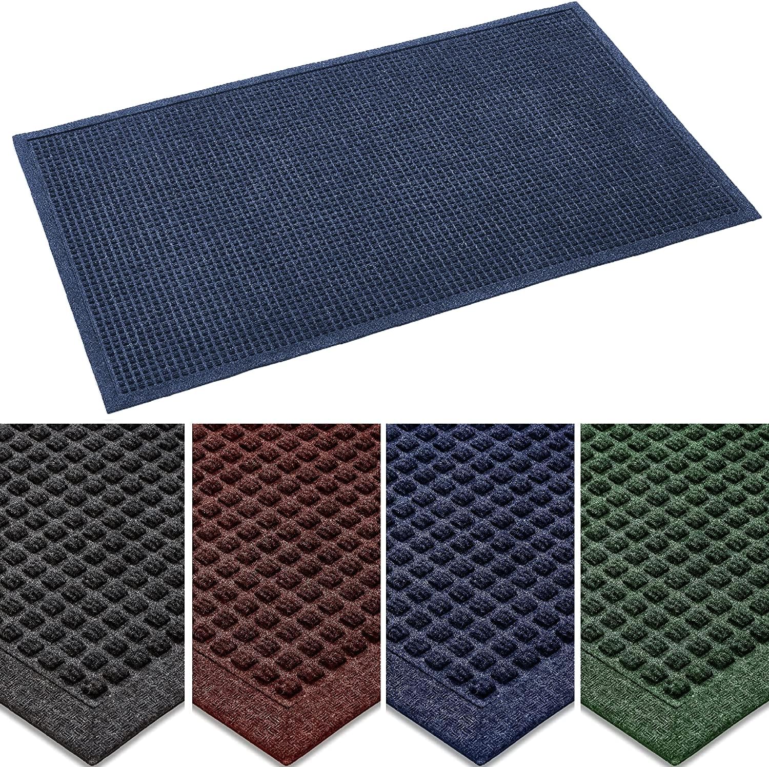 Amazon.com: Ecomills Rubber Doormat, Large, 36" x 48", Charcoal, Large ...