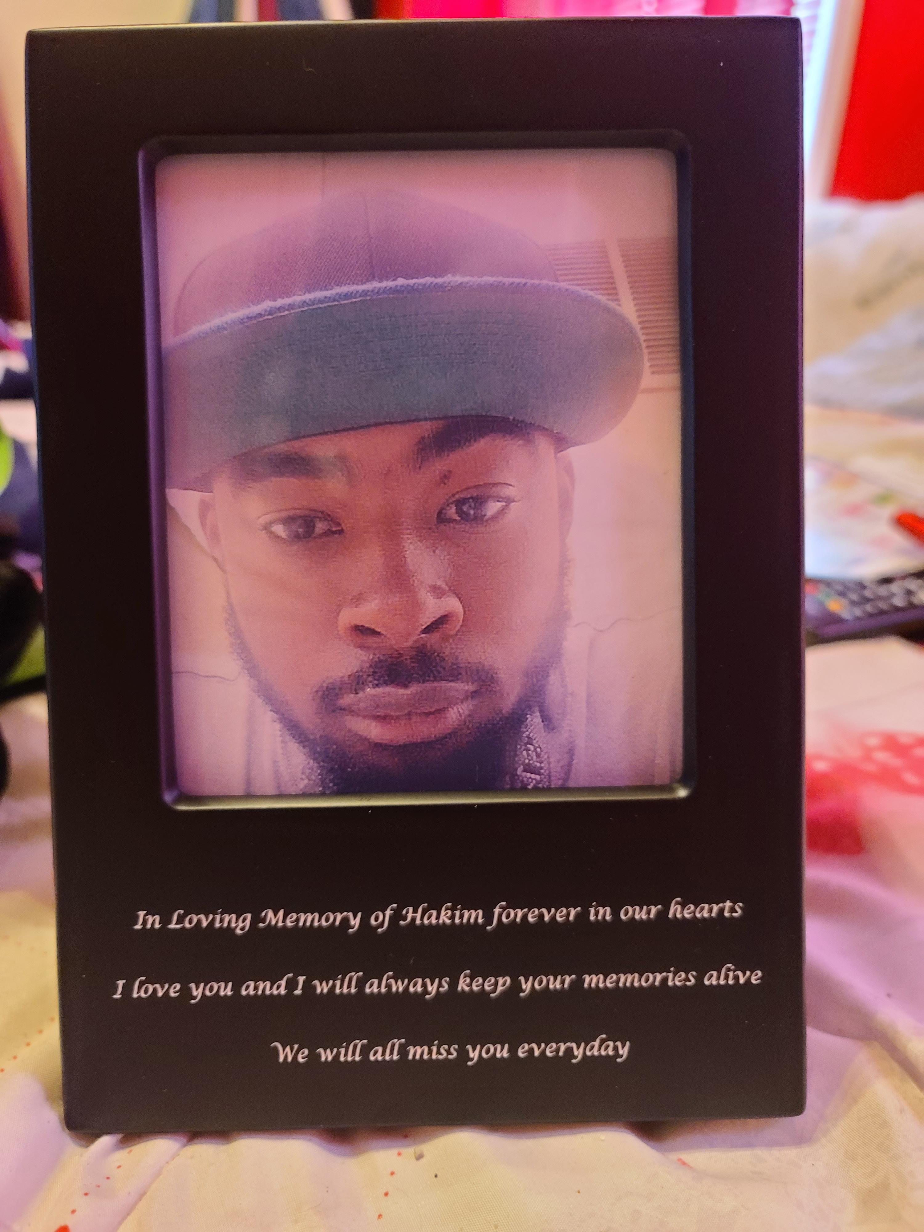 Amazon.com: OneWorld Memorials Photo Frame Wood Memorial Urn for Ashes ...