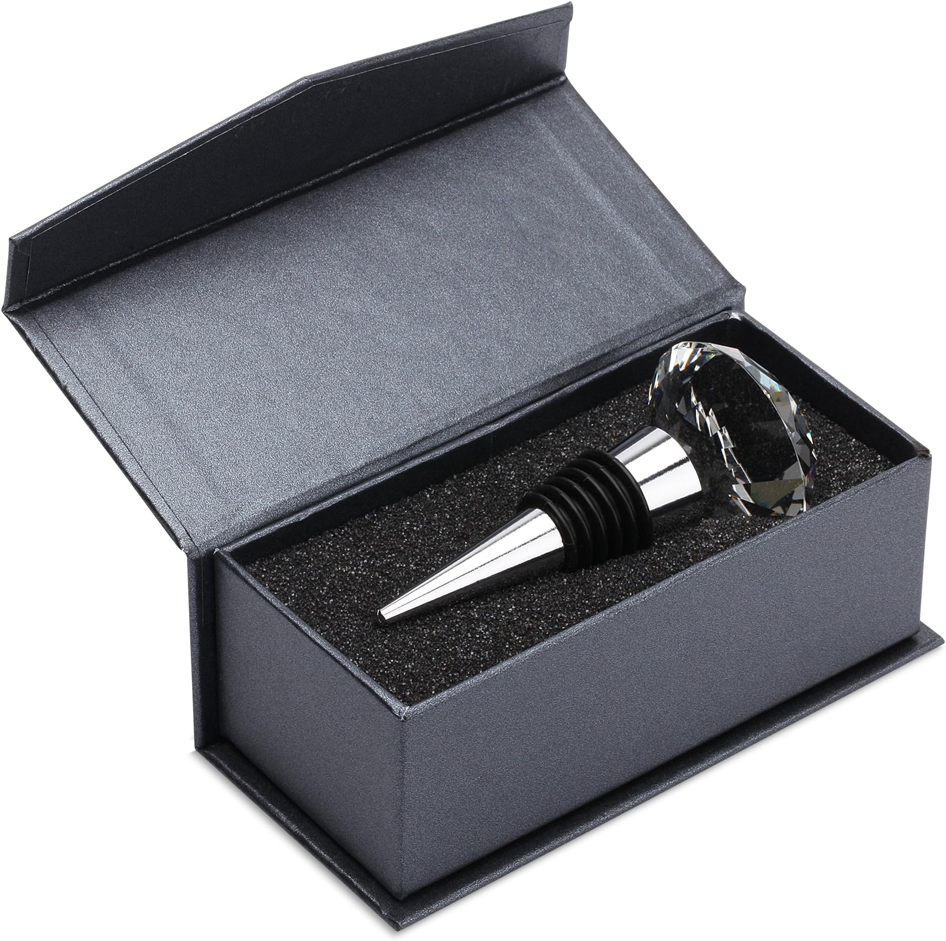 Amazon.com: Smart Intentions Crystal Wine Stopper - Crystal Wine ...