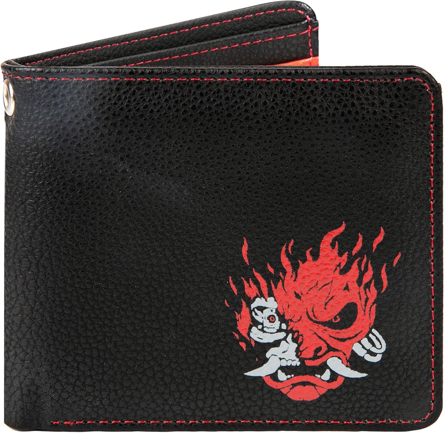 JINX Cyberpunk 2077 Night Samurai Bi-Fold Wallet, Black/Red, Standard ...
