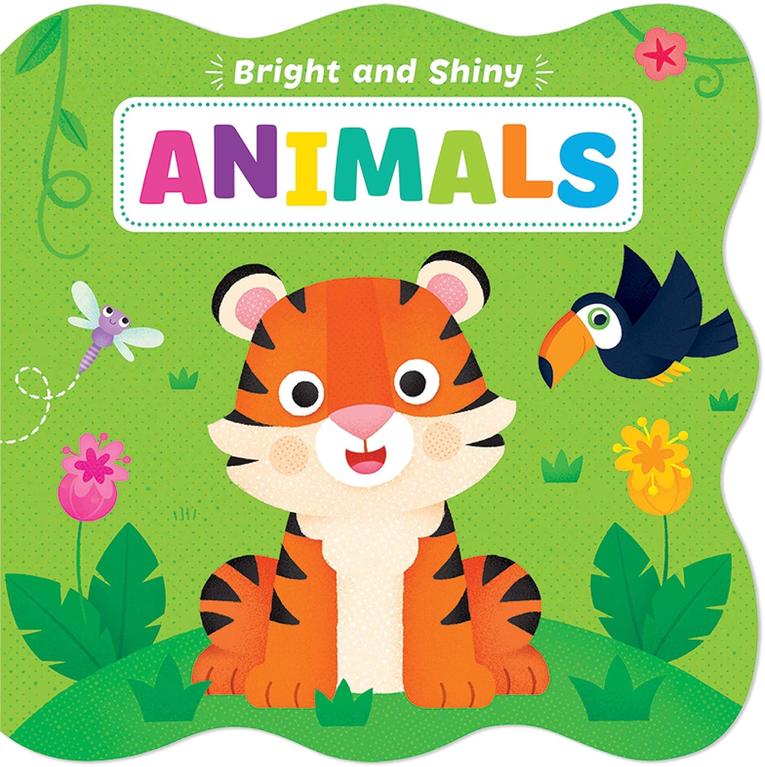 Animals-Chunky Board Book with Bright and Shiny Foil Illustrations make ...