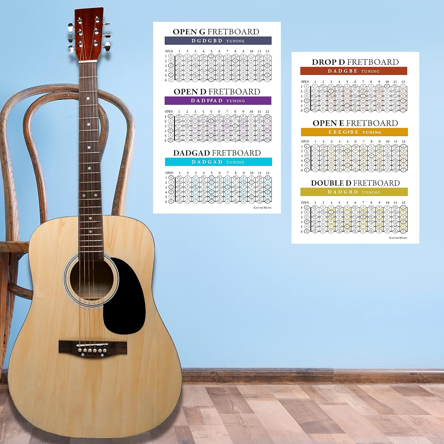 Amazon.com - Altered Tunings Guitar Fretboard Poster Set