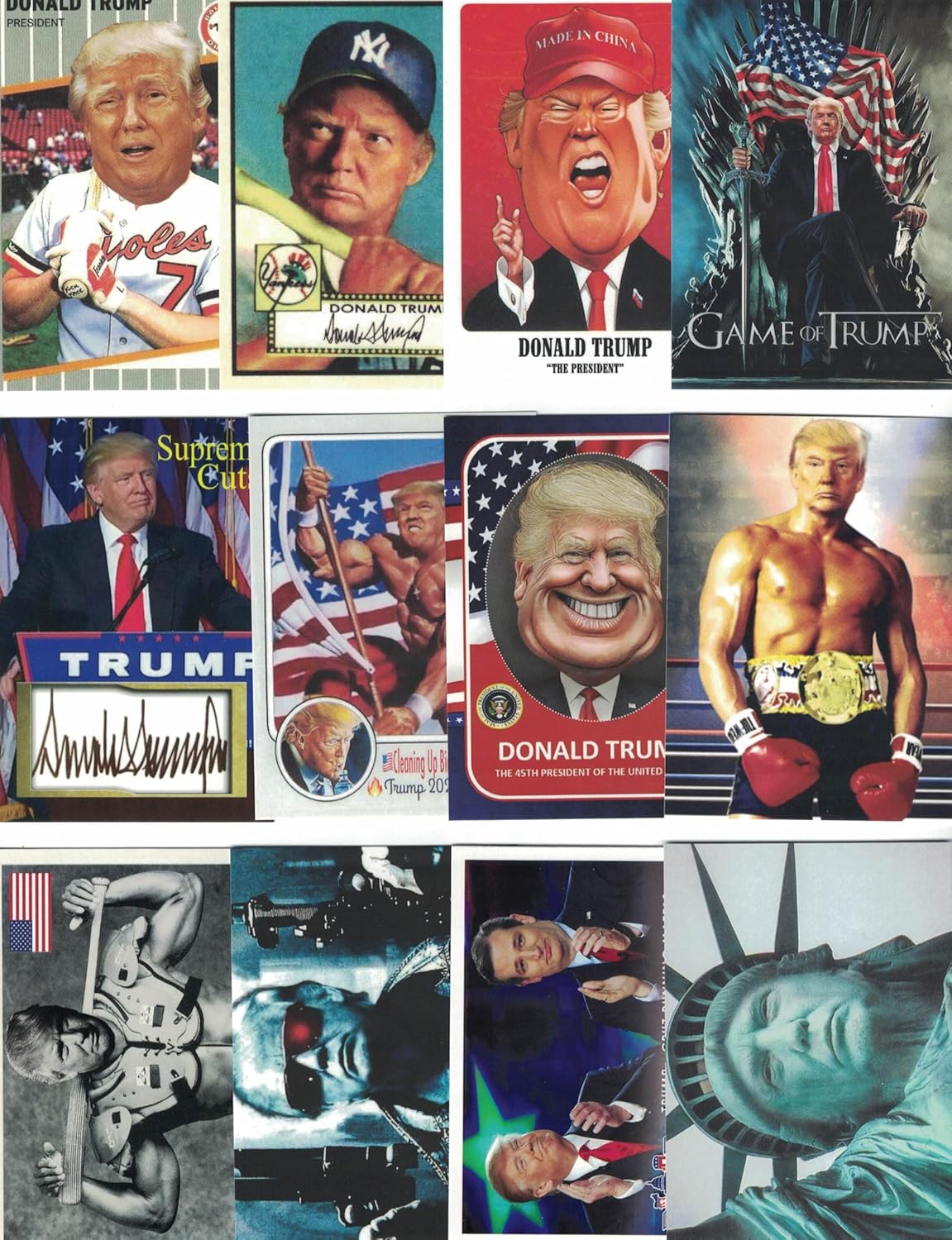 Amazon.com: Donald Trump / 12 Card Lot - All Different! Cards Featuring ...