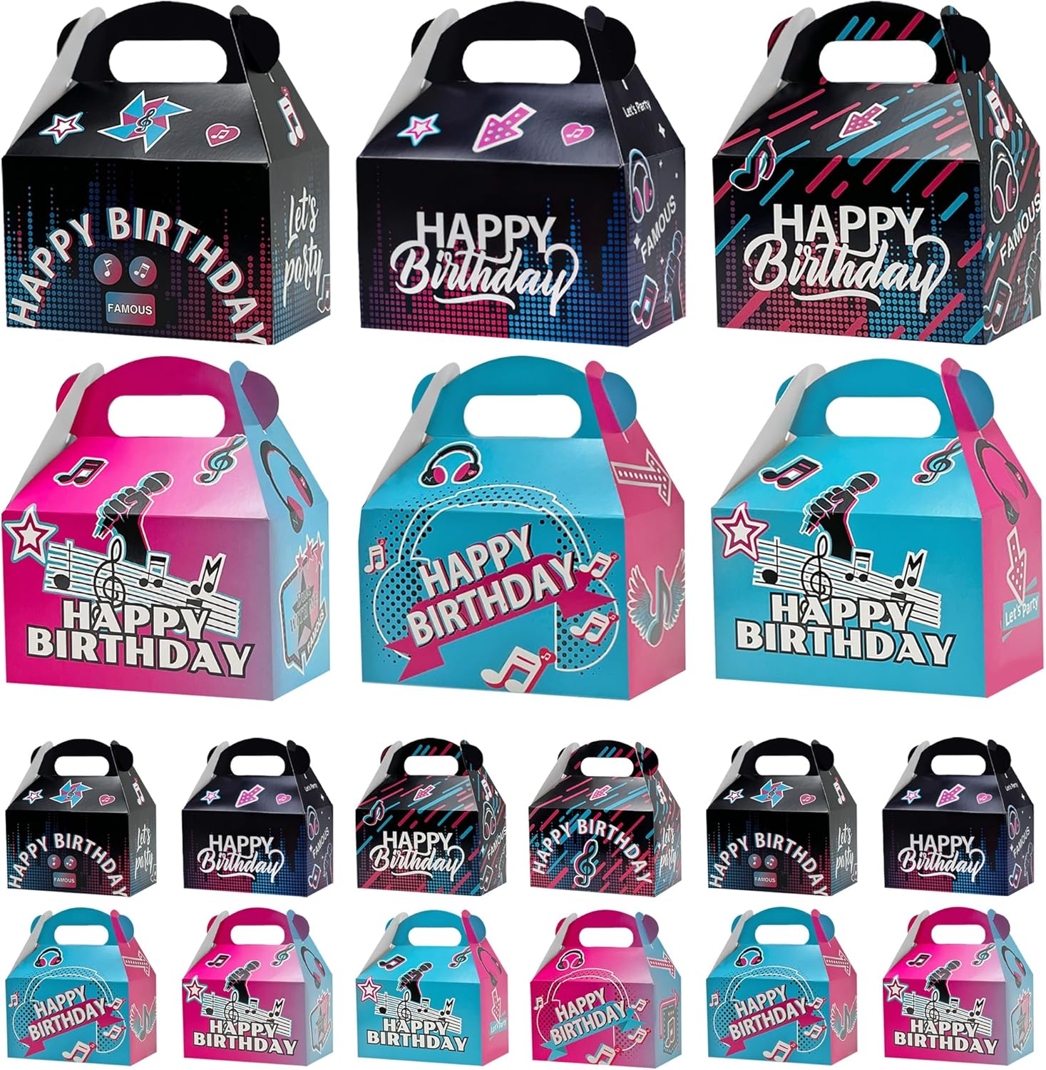 Amazon.com: Xustanina Tik Music Candy Boxes 16pcs, Musical Themed ...