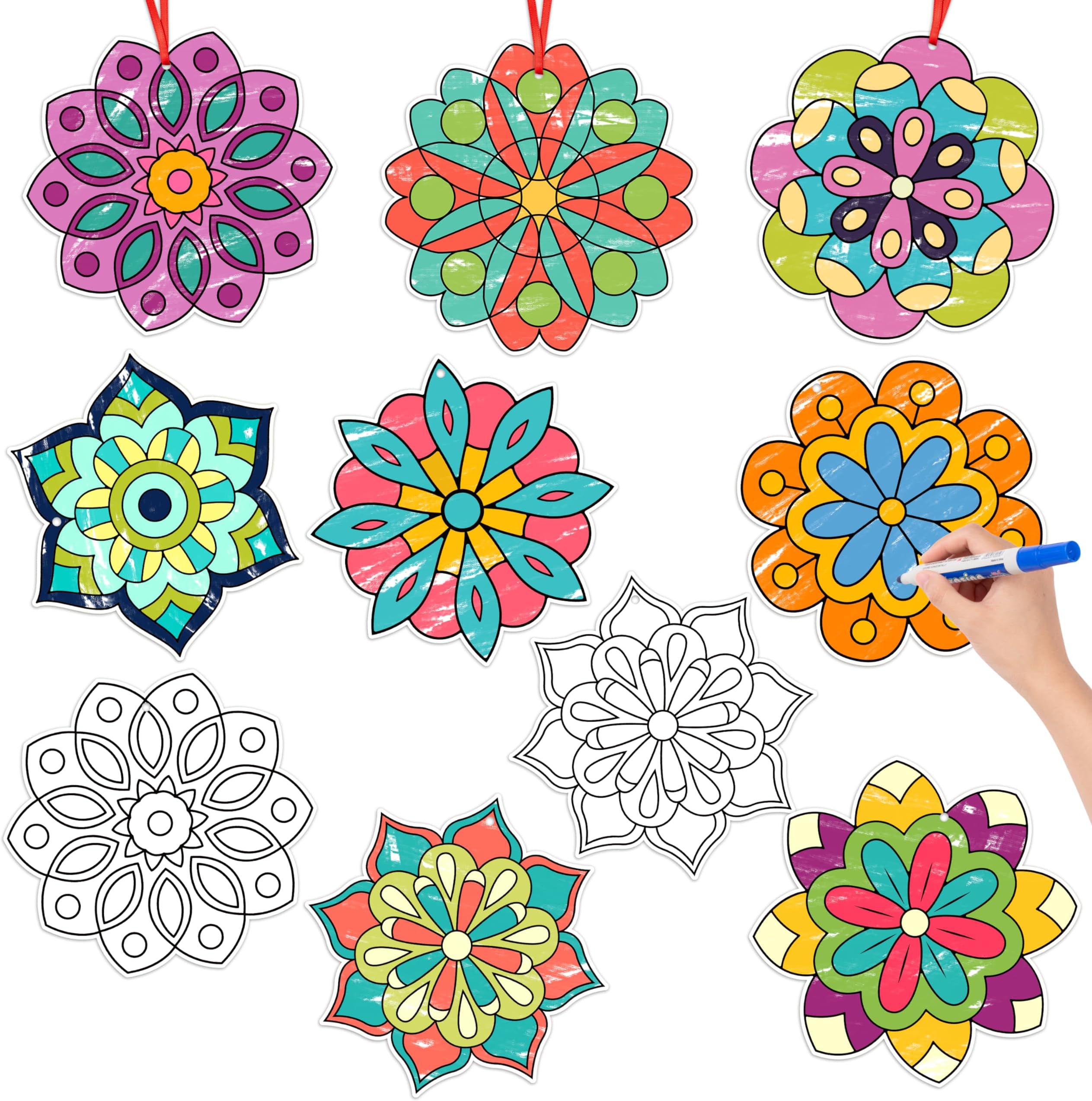 Amazon.com: BeYumi Coloring Woodland Animal Kit - 83Pcs Color Your Own ...