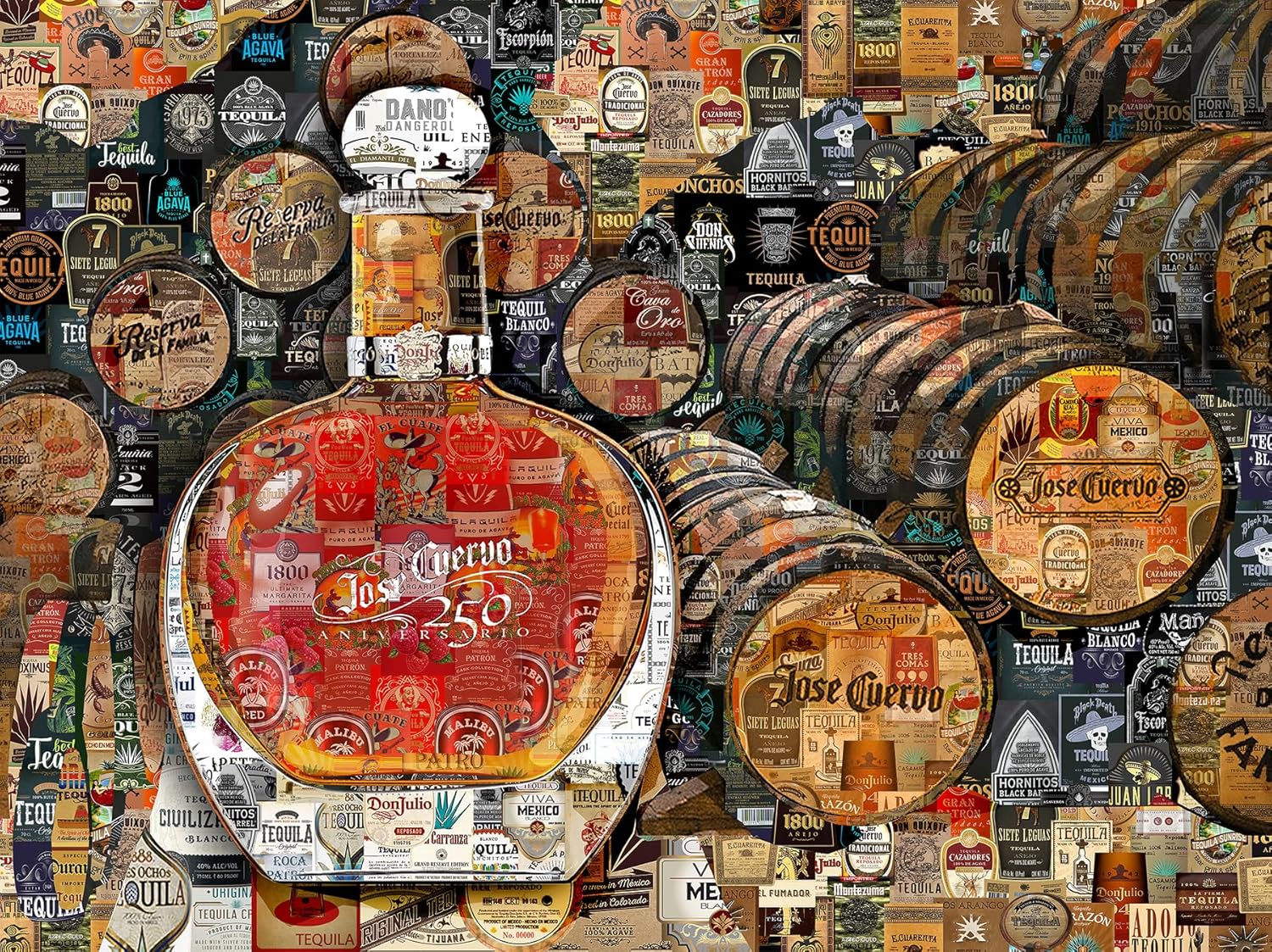 Amazon.com: Wall Decor Digital Art Poster Tequila Jose Cuervo Made Out ...