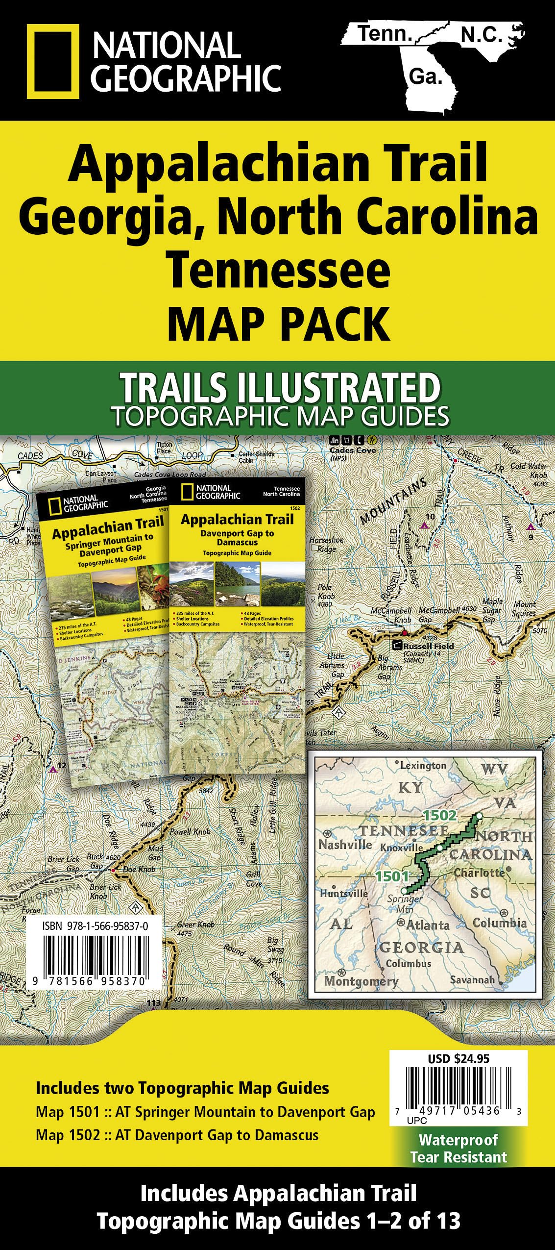 Appalachian Trail Map Tennessee And North Carolina