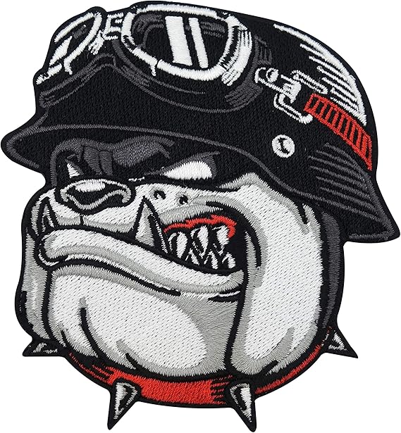 Finally Home Biker Bulldogge Patch zum Aufbügeln | Motorrad Kutte ...