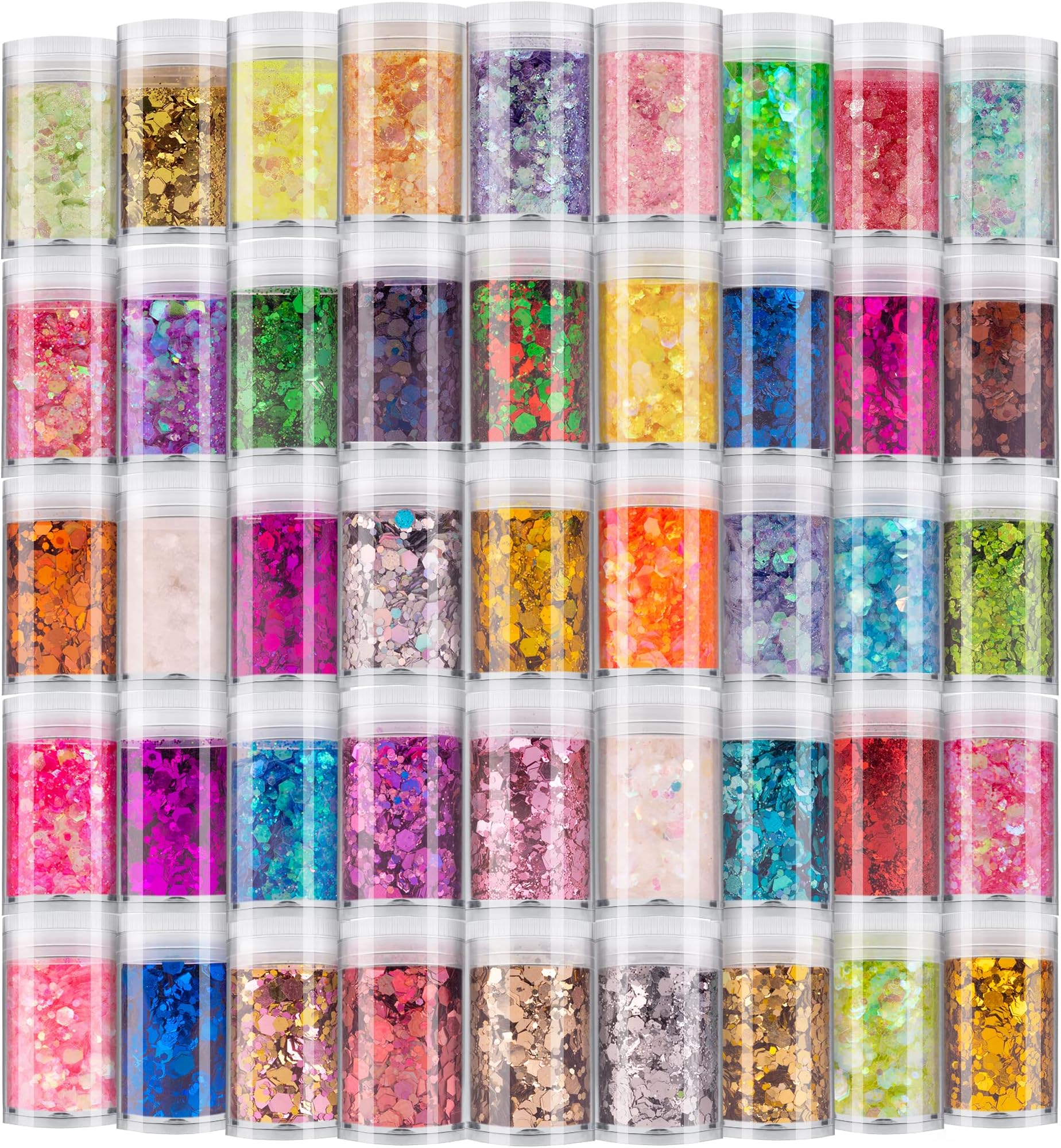 Amazon.com: Independence Day Star Glitter 4th of July Nail Art Sequins ...