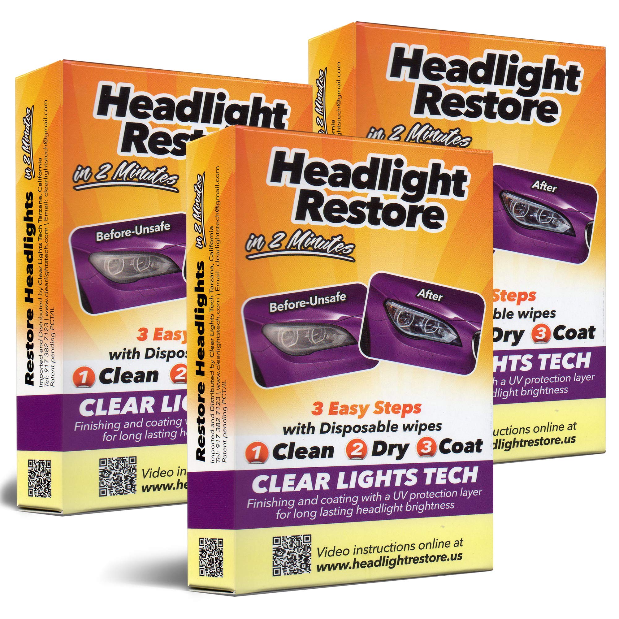 Snapklik.com : Clear Lights Tech Headlight Restoration Kit - Headlight ...