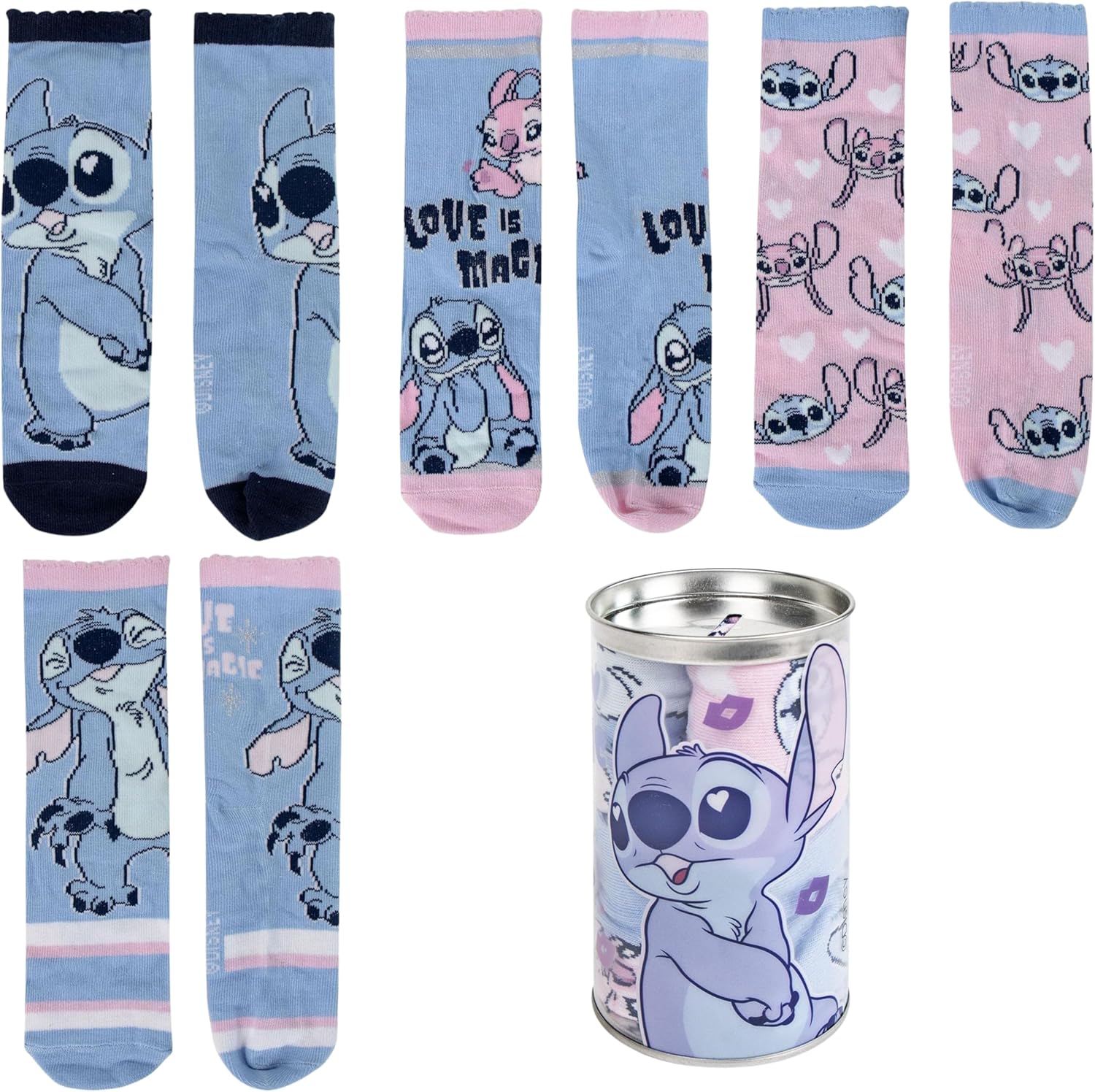 Disney Stitch Lili & Stich kousen, sokken, 5 en 4 stuks, in mooie ...