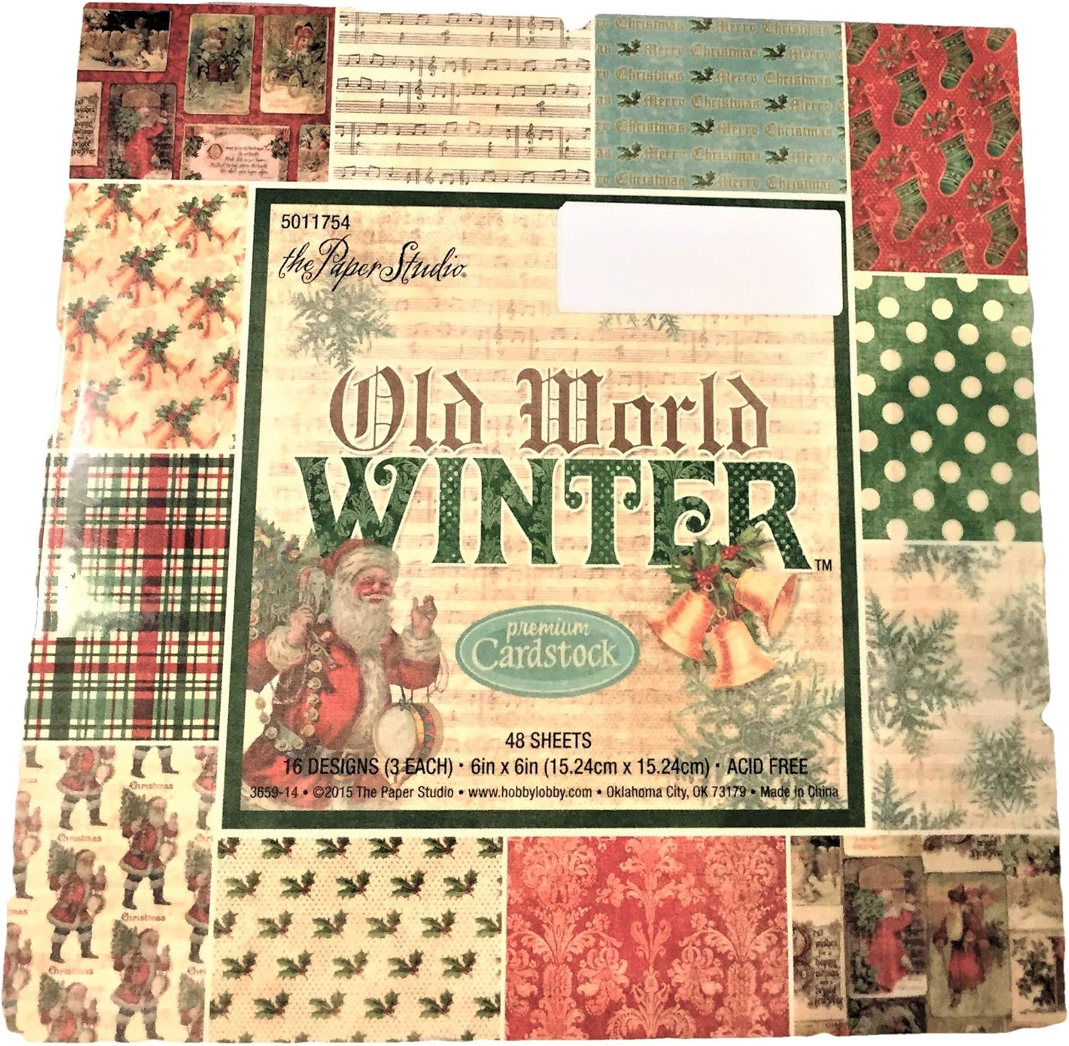 Amazon.com : Old World Winter Christmas Paper Pack 6" X 6" Scrapbook ...