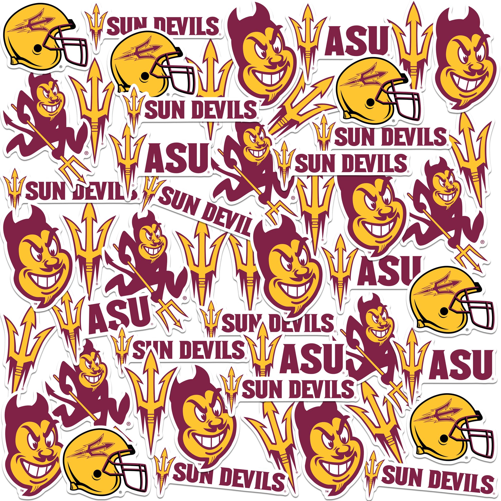 Amazon.com: Arizona State University Mixed 50ct Vinyl Large Deluxe ...