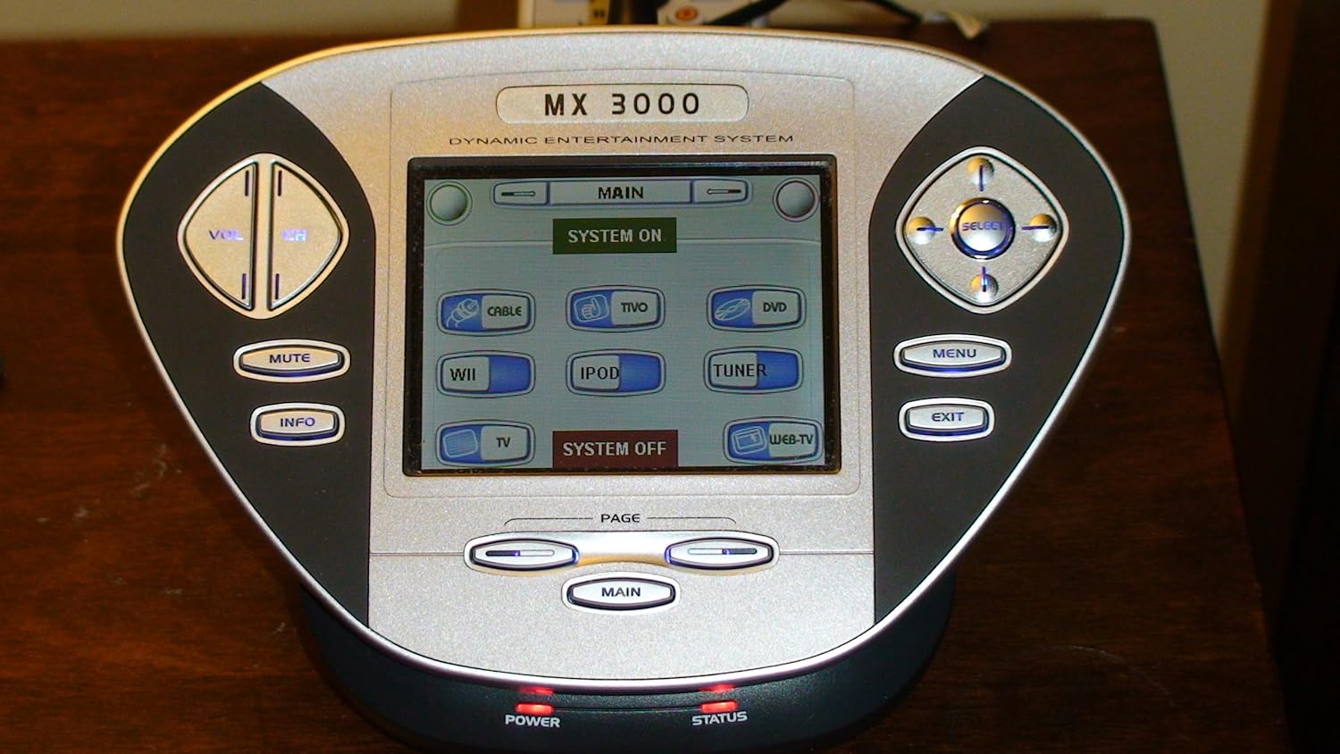 Universal Remote Control MX3000 IR and RF Color Touch Screen Remote ...