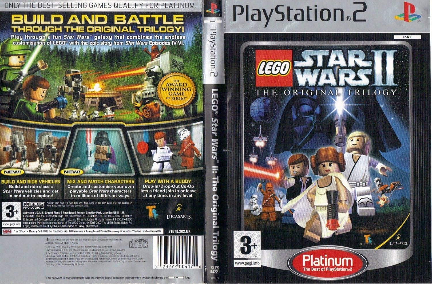 LEGO Star Wars II: The Original Trilogy (PS2) : Amazon.co.uk: PC ...