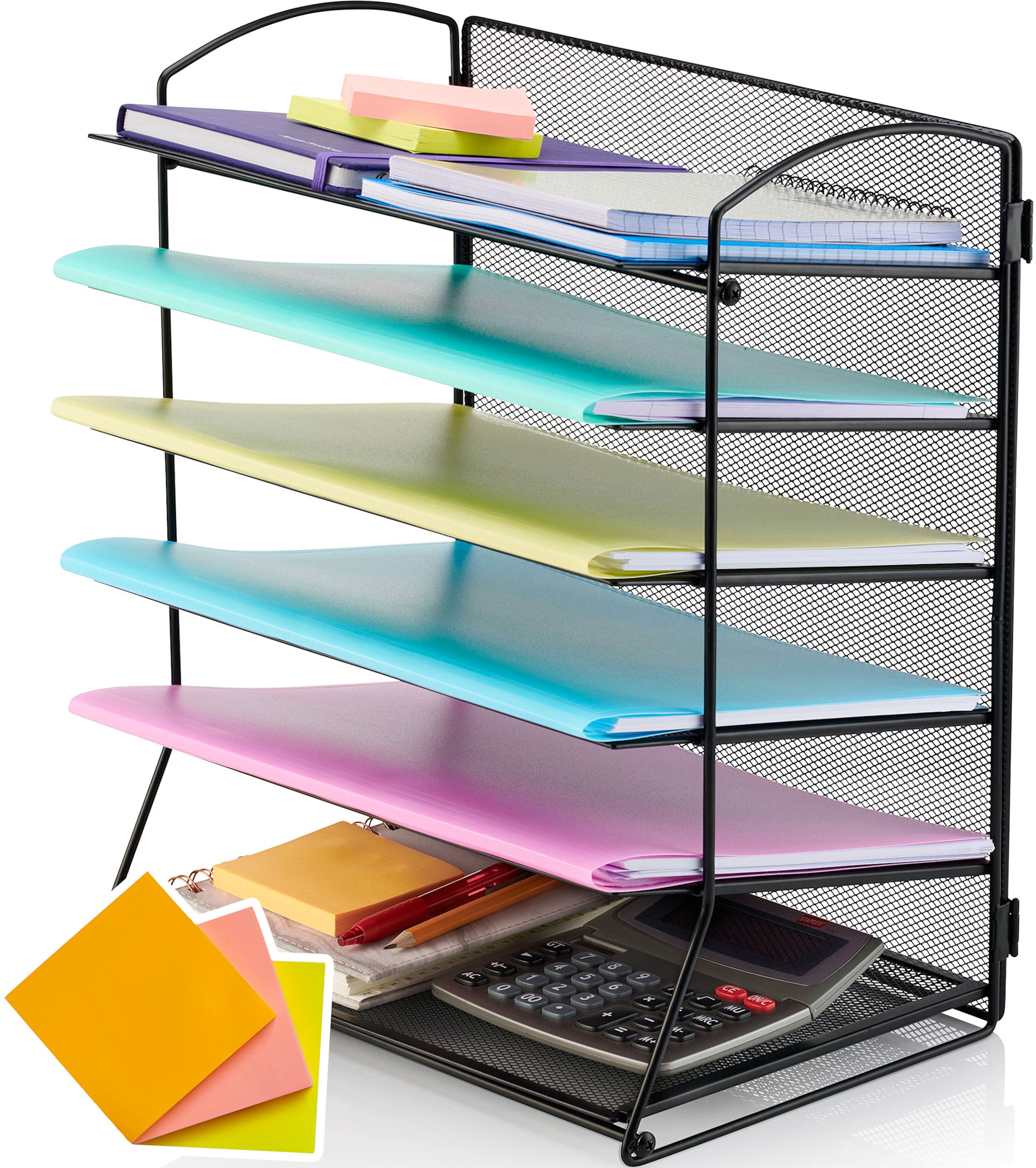 Buy TIDYHIVE 6-Tier Letter Tray Organiser, Paper Filing Tray for Office ...