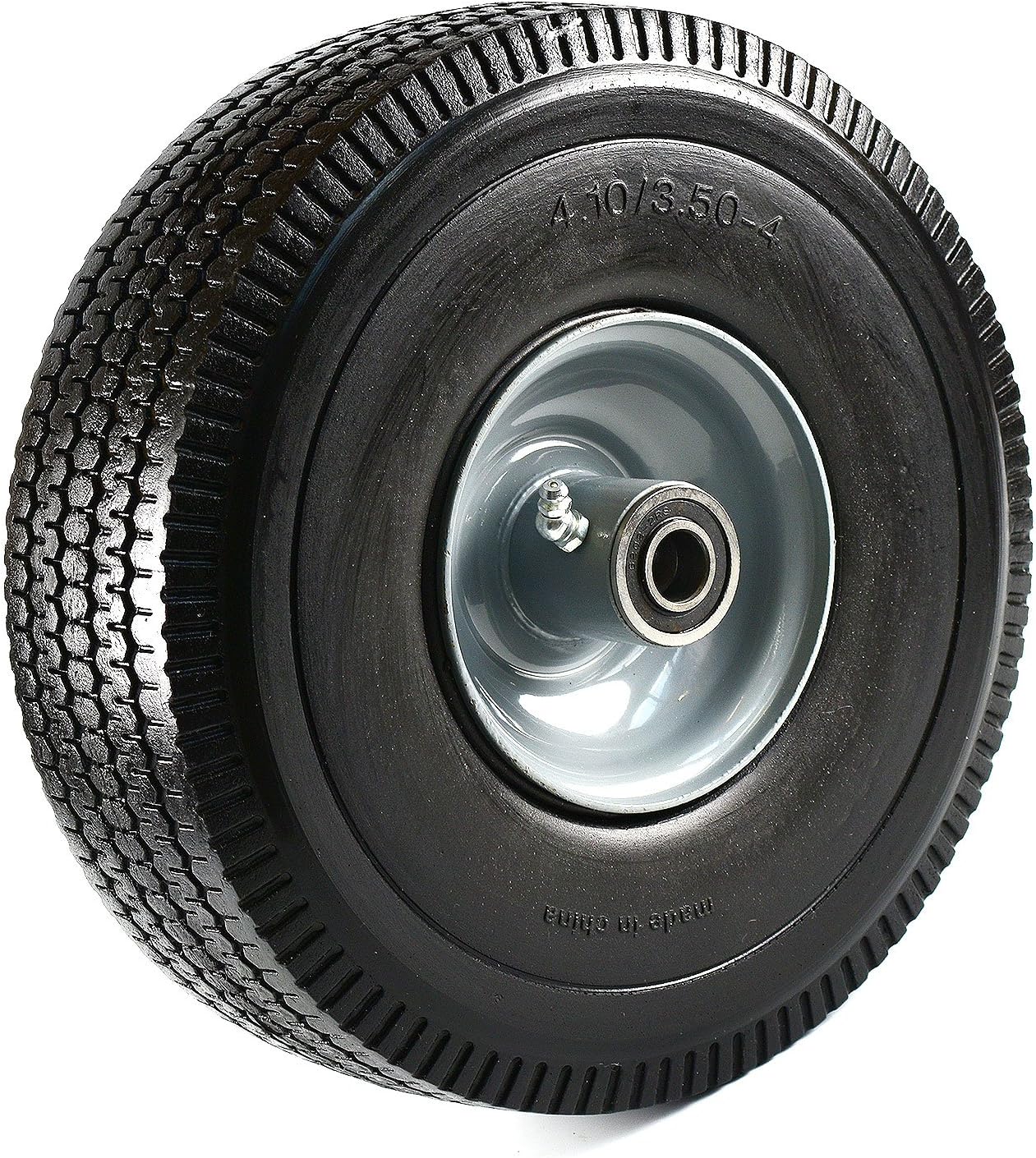Amazon.com: Marathon 4.10/3.50-4" Flat Free, All Purpose Utility Tire ...