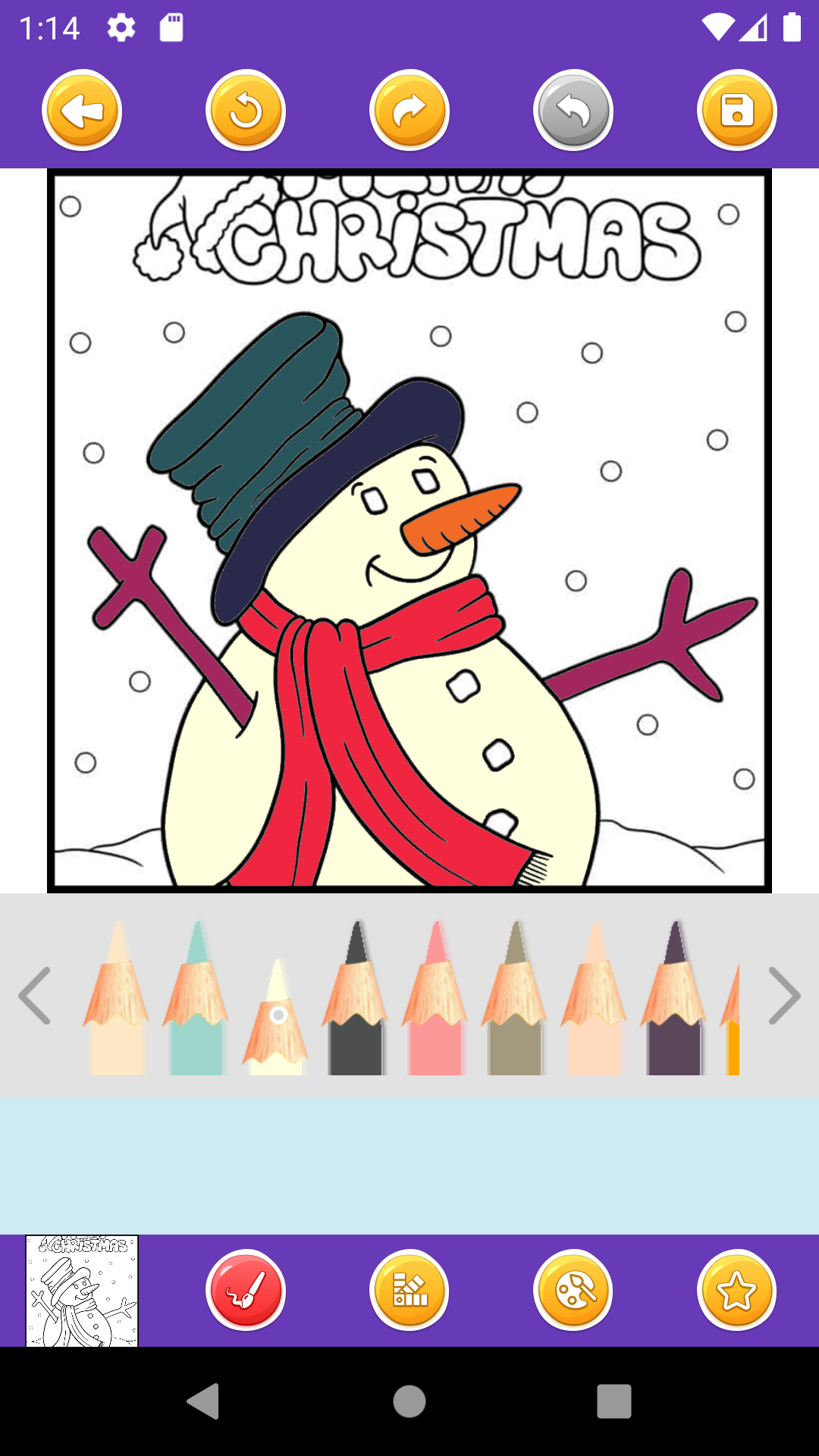 Snowman Christmas Coloring book - App on Amazon Appstore