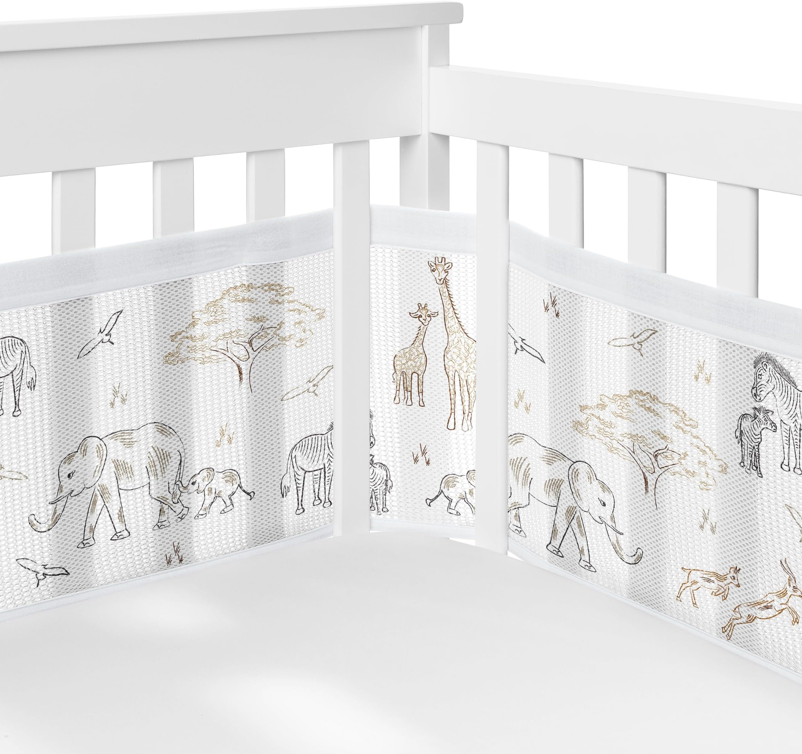 Amazon.com : BreathableBaby Breathable Mesh Liner for Full-Size Cribs ...