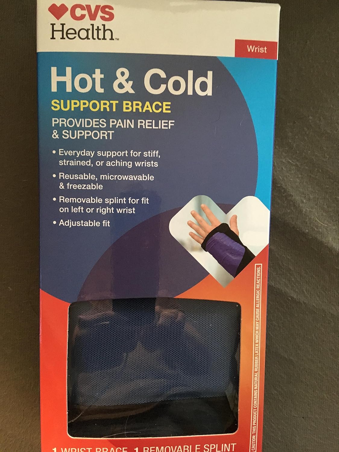 Amazon.com: CVS HOT & Cold Support Brace for Wrist : Health & Household