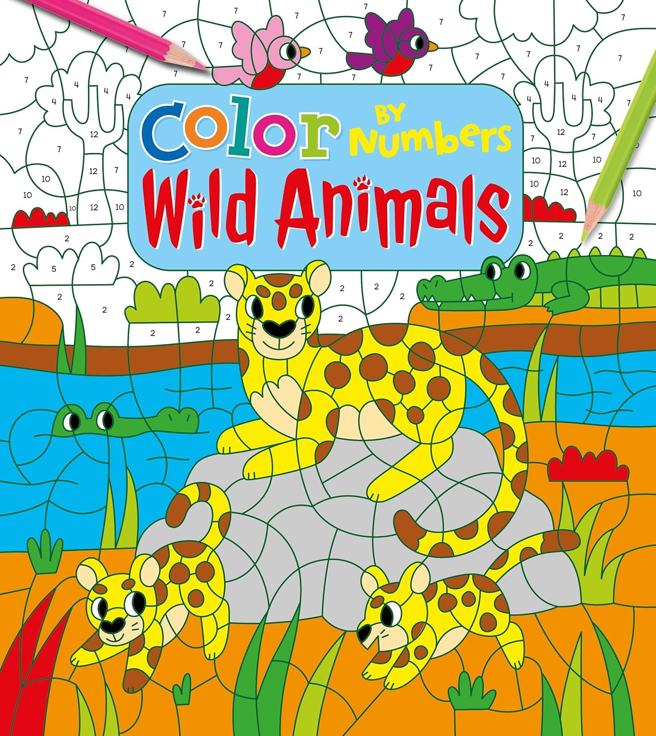 Color by Numbers: Wild Animals (Children's Color by Numbers): Stamper ...