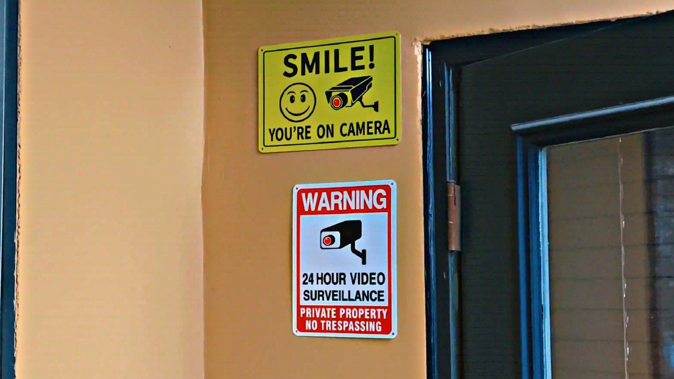 Watch 4 Piece Set Private Property Smile Your on Camera Signs on Amazon ...