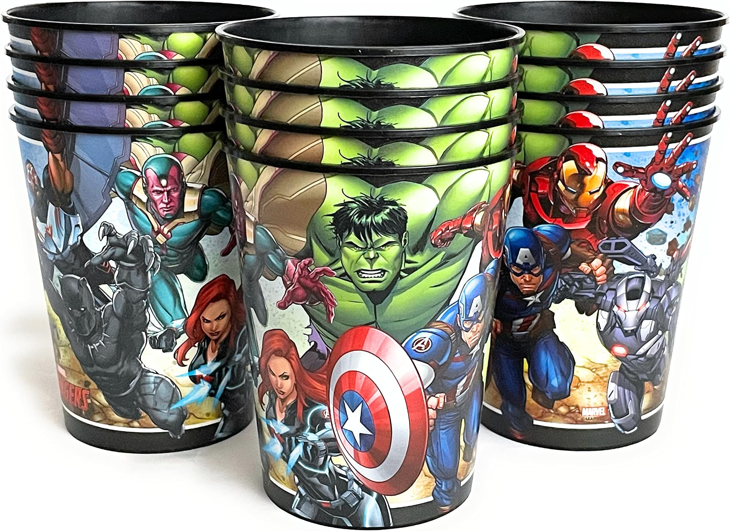Amazon.com: Creative Converting Superhero Slogans Plastic Cups, 12 ct ...
