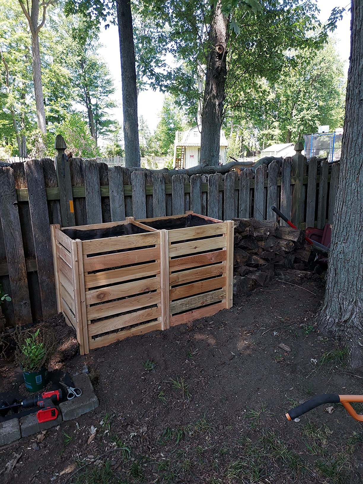 $26/mo - Finance Greenes Fence Cedar Wood Composter, 24" W x 24" L x 31 ...
