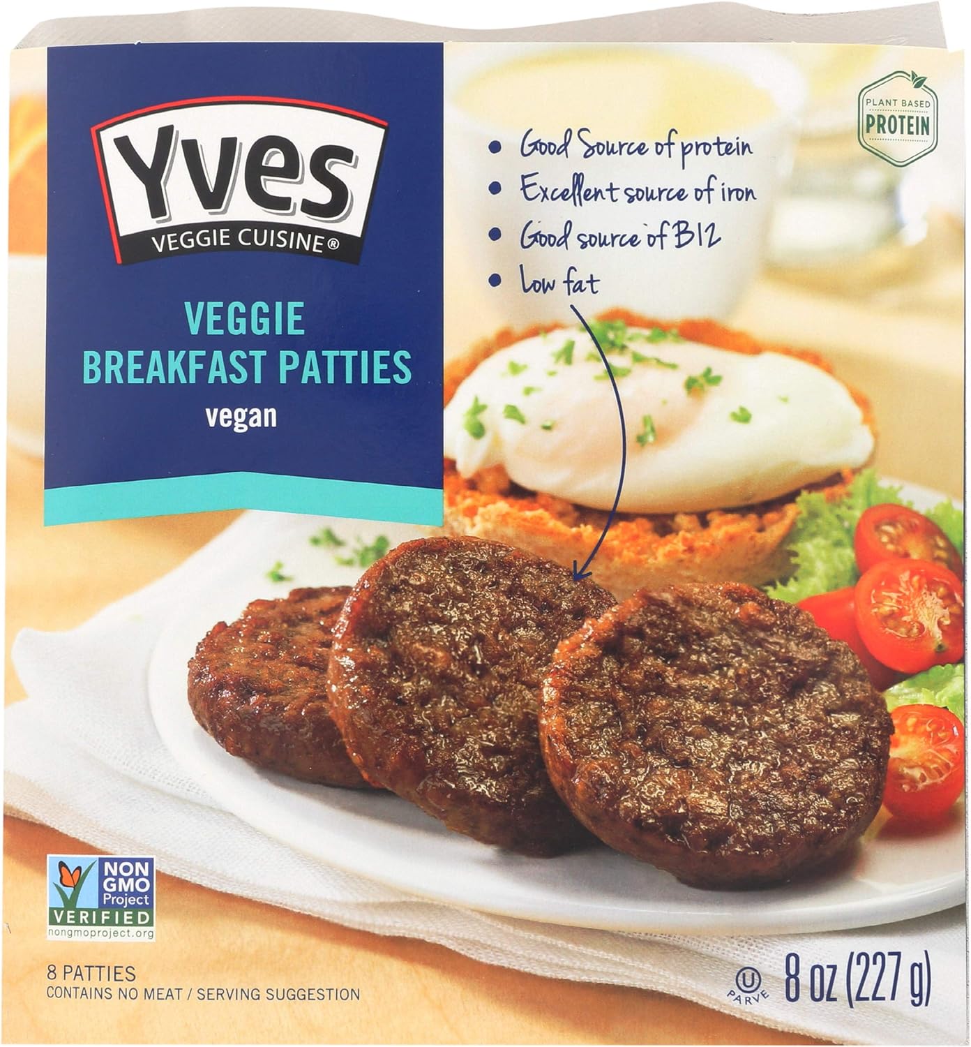 Amazon.com: Yves, Veggie Cuisine, Veggie Sausage Patties, 8 ct, 8 oz ...