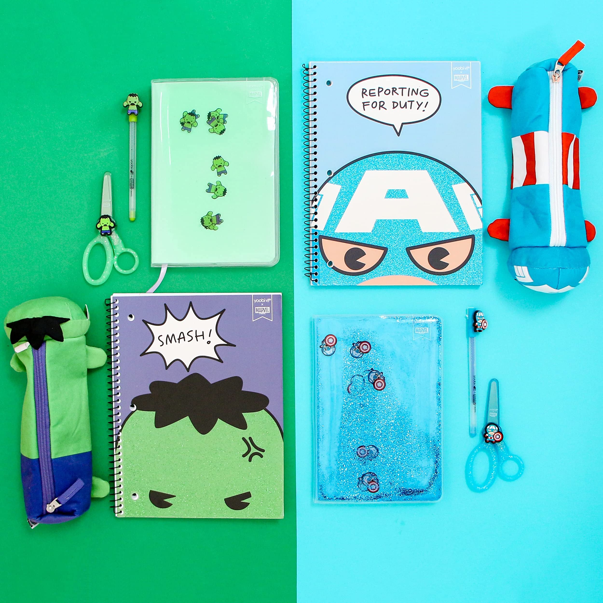 Snapklik.com : Yoobi X Marvel Captain America Spiral Notebook - 1 ...
