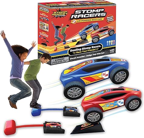 Amazon.com: Stomp Racers Air Powered Race Cars by Stomp Rocket, 2 Car ...