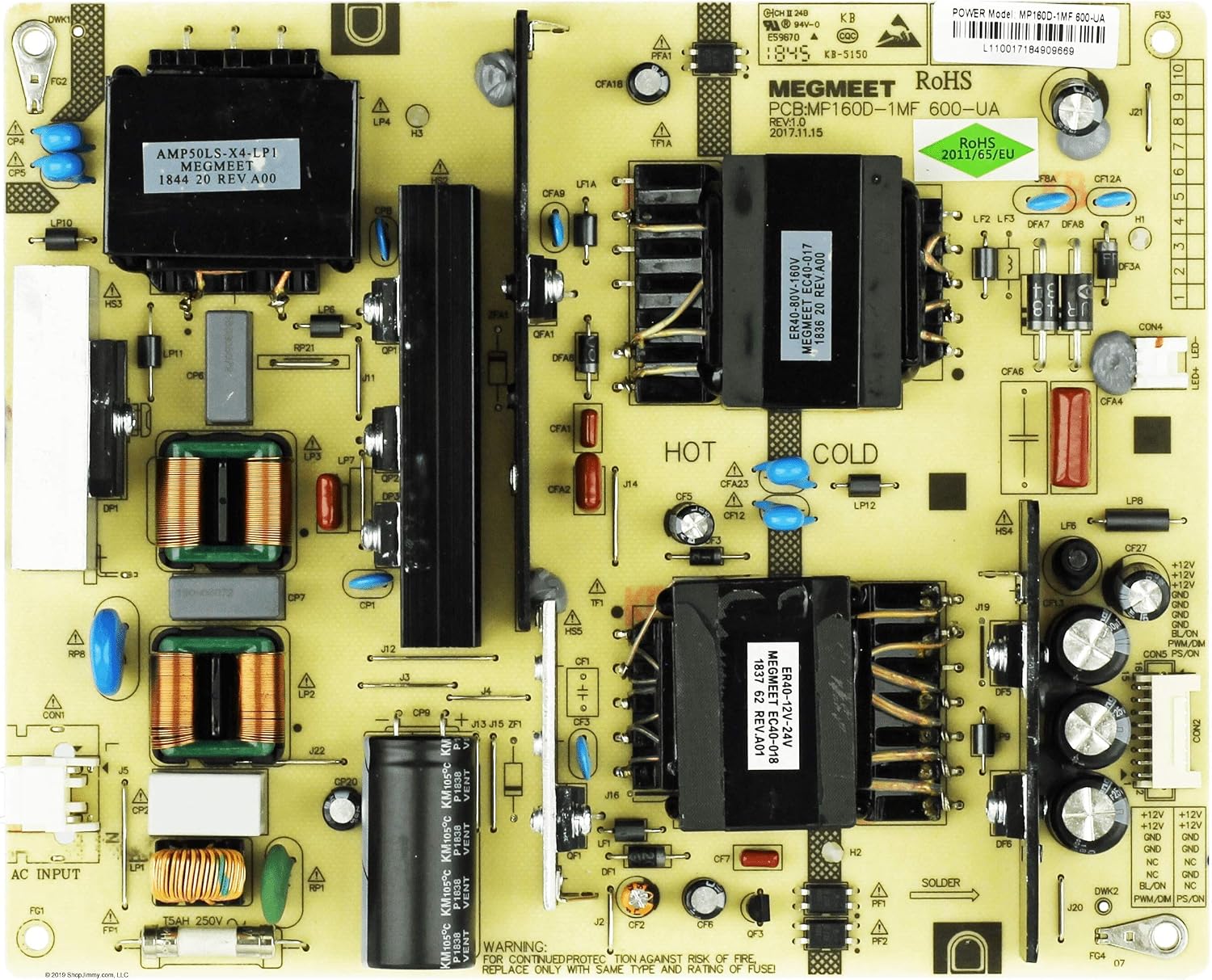 Amazon.com: DIRECT TV PARTS Element MP160D-1MF-600-UA Power Supply ...
