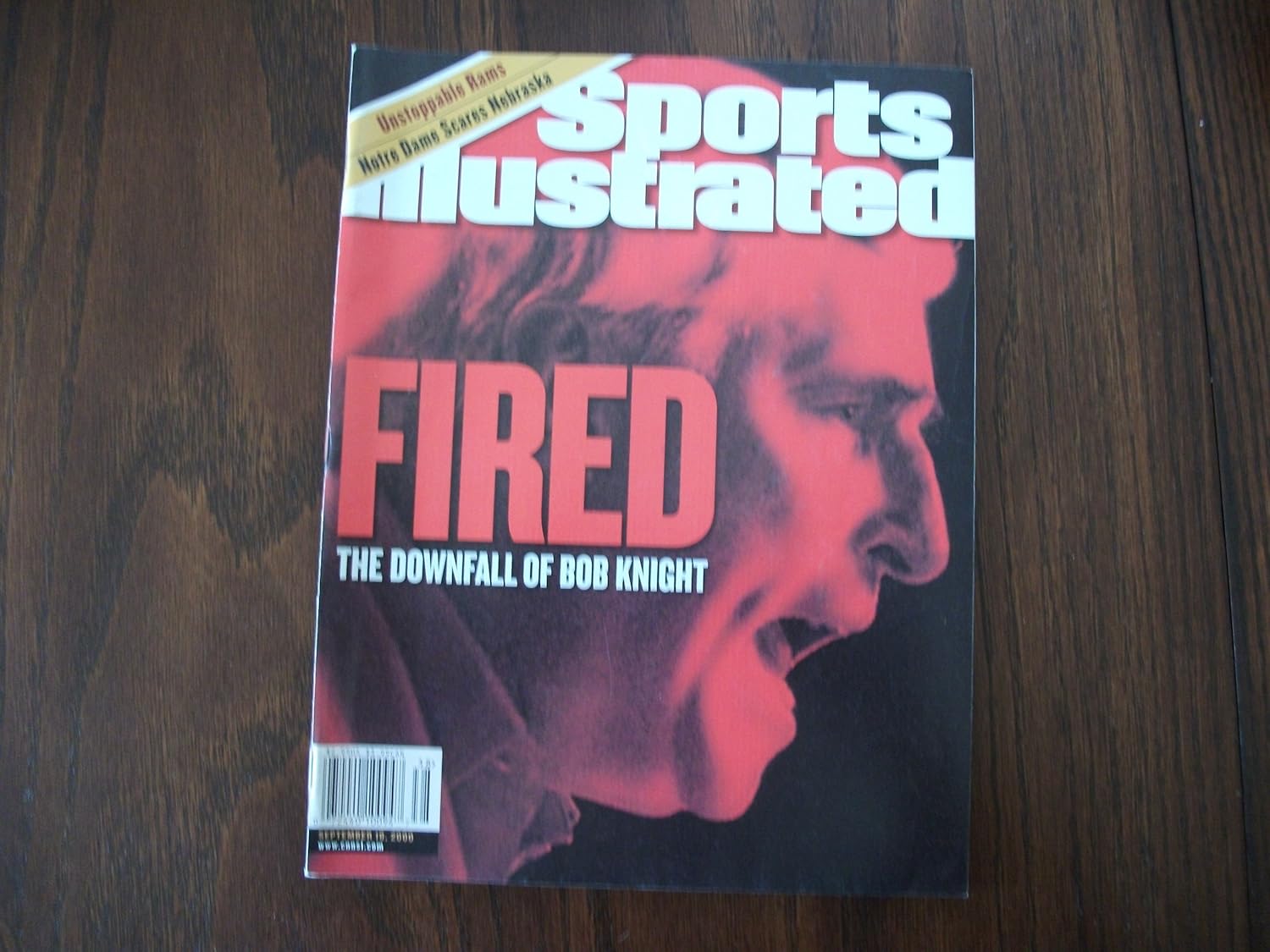Sports Illustrated September 18 2000 Downfall of Bob Knight: Sports ...