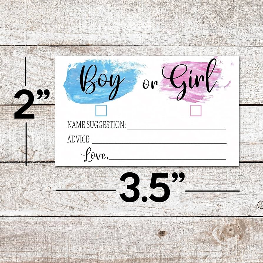 Baby Gender Reveal Voting System Boy Or Girl Voting Etsy UK