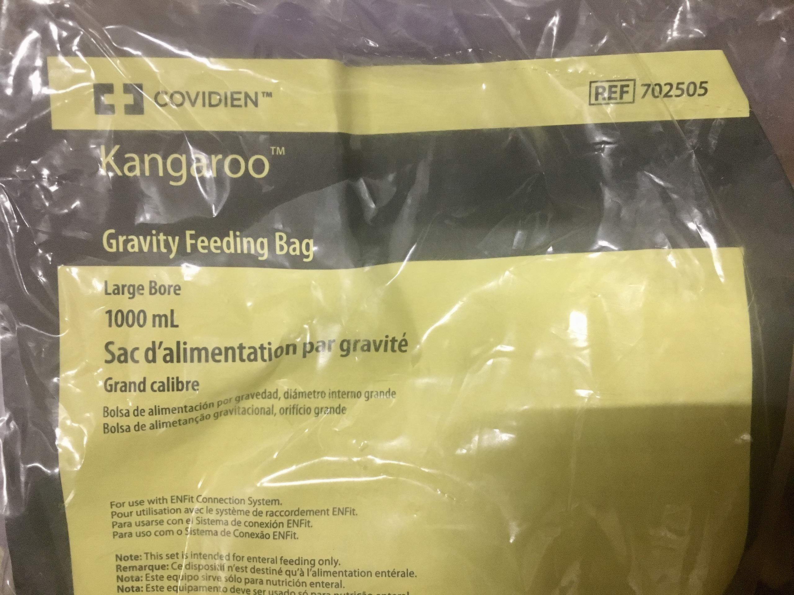 Amazon.com: Large bore Gravity Feeding Bags 1000ml Kangaroo REF 702505 ...