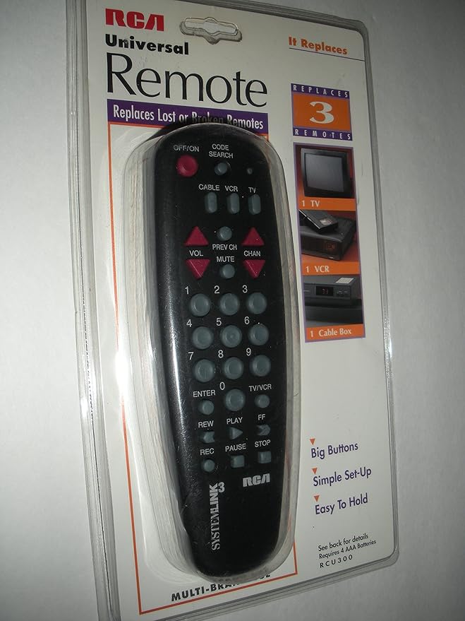 Amazon.com: RCA SystemLink3 Universal Remote (RCU 300) : Electronics